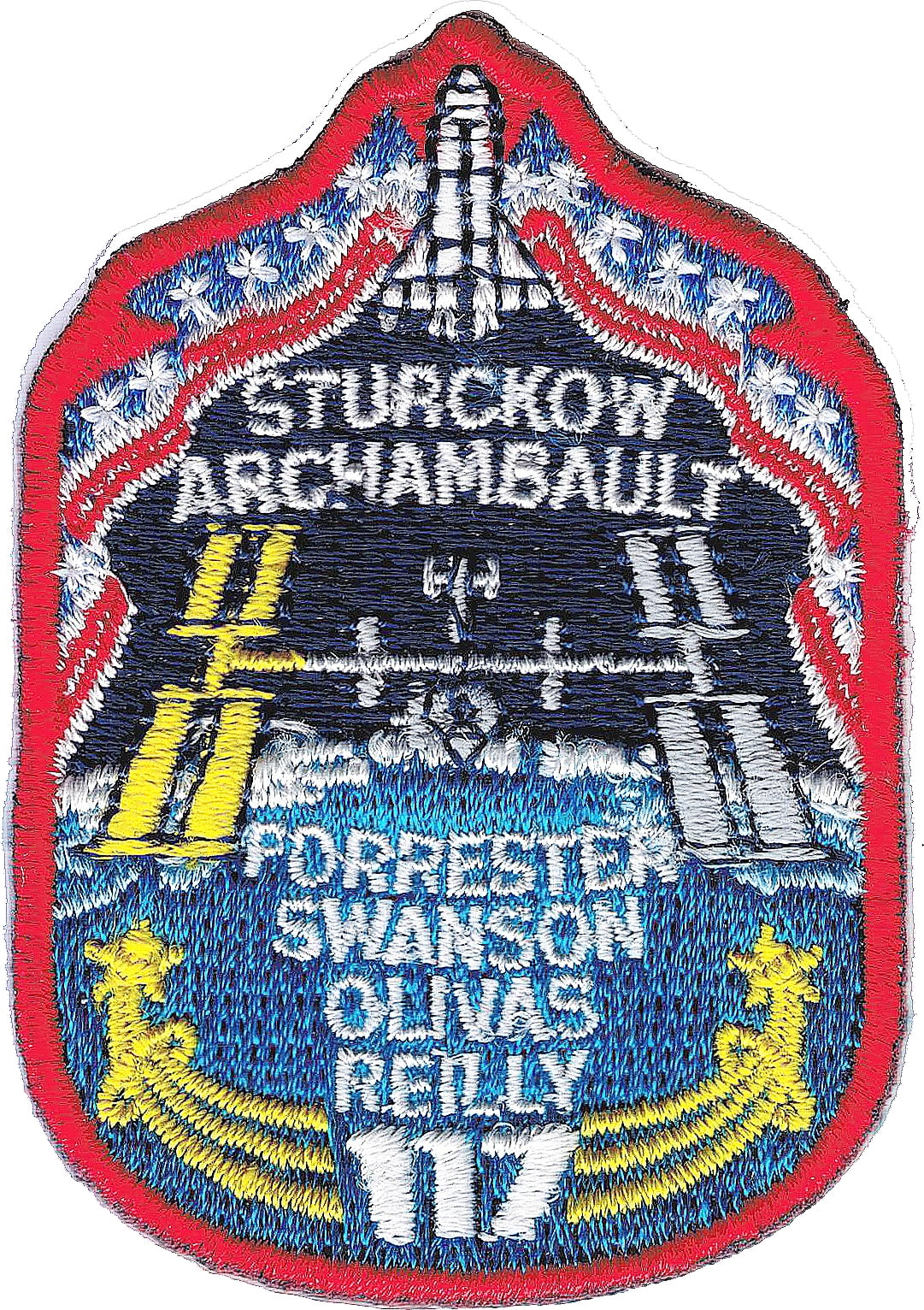 NASA STS-117 Launch Iron-On Patch [Red/White/Blue - 2.75"] - Walmart.com