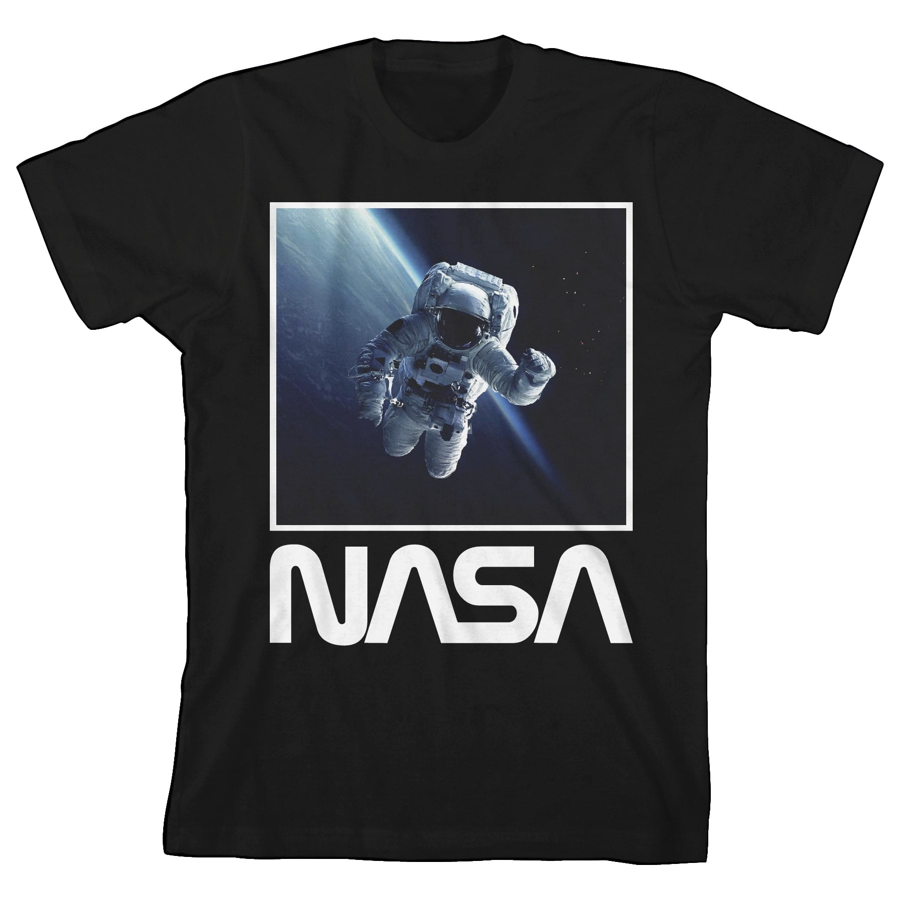 Nasa Space Program Astronaut In Orbit Toddler Boys Black T Shirt 4t