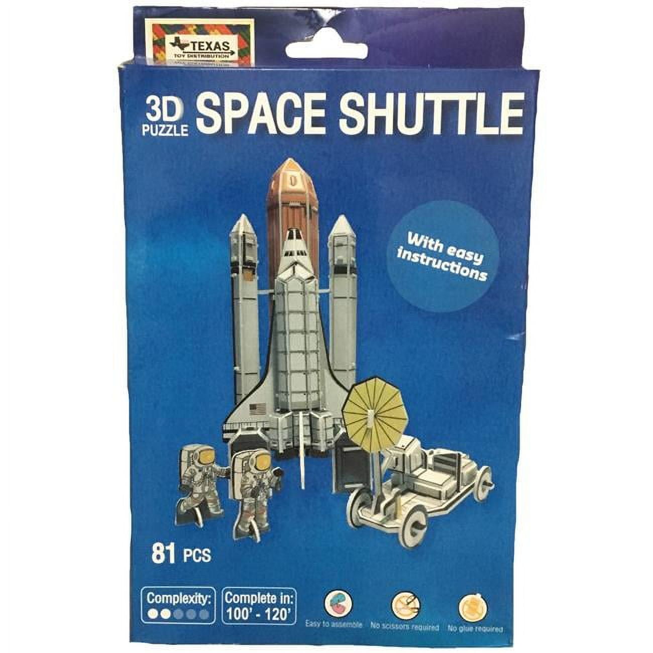 NASA Space Shuttle 3D Puzzle - 67 Piece - Walmart.com