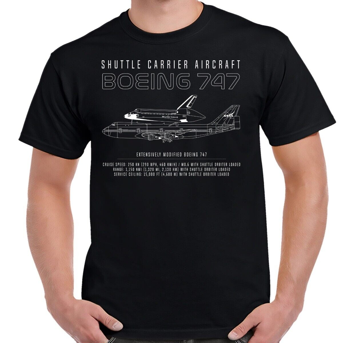 NASA Space Shuttle Carrier Aircraft T-Shirt - Walmart.com