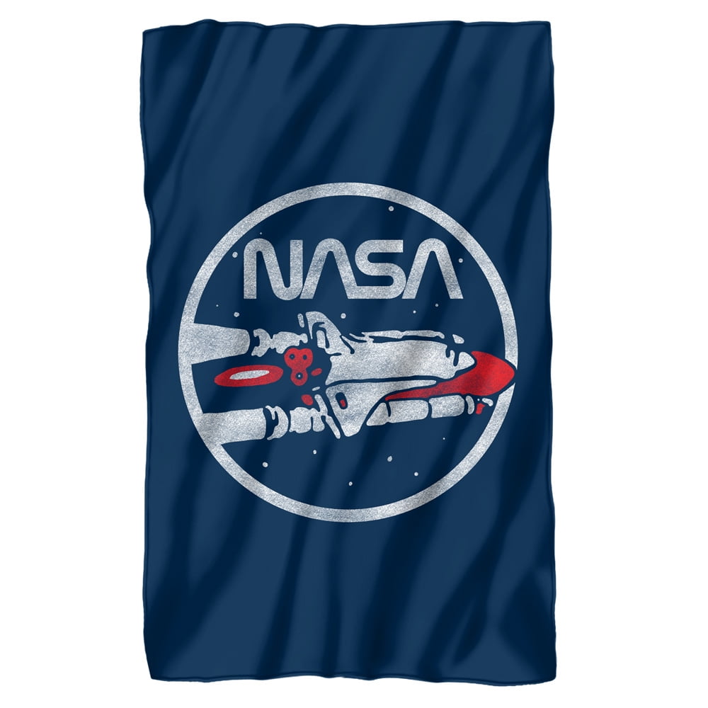 NASA Space Shuttle Flight Fleece Blanket 36' x 58' - Walmart.com