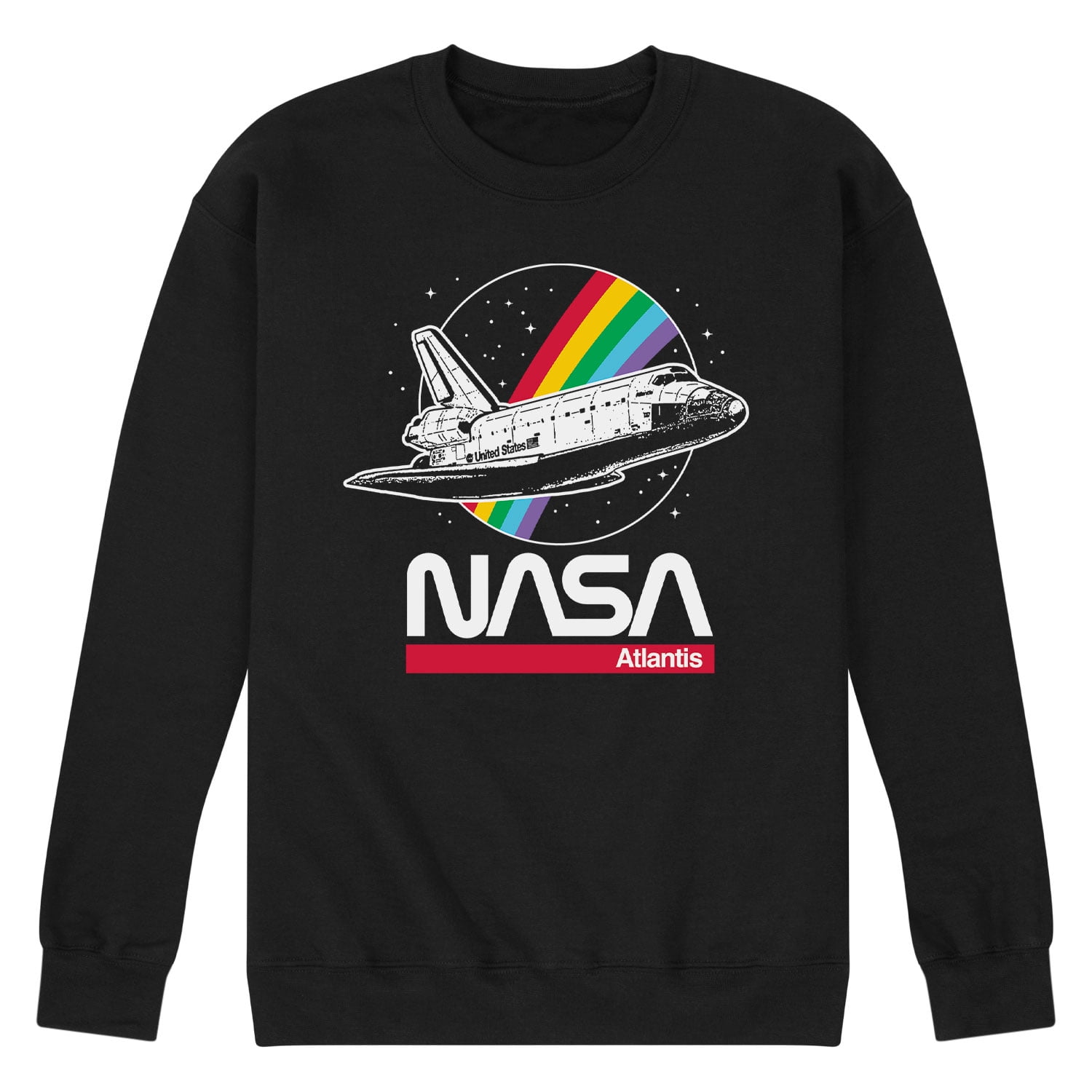 NASA - Space Shuttle Logo - Men's Crew Neck Fleece Pullover - Walmart.com