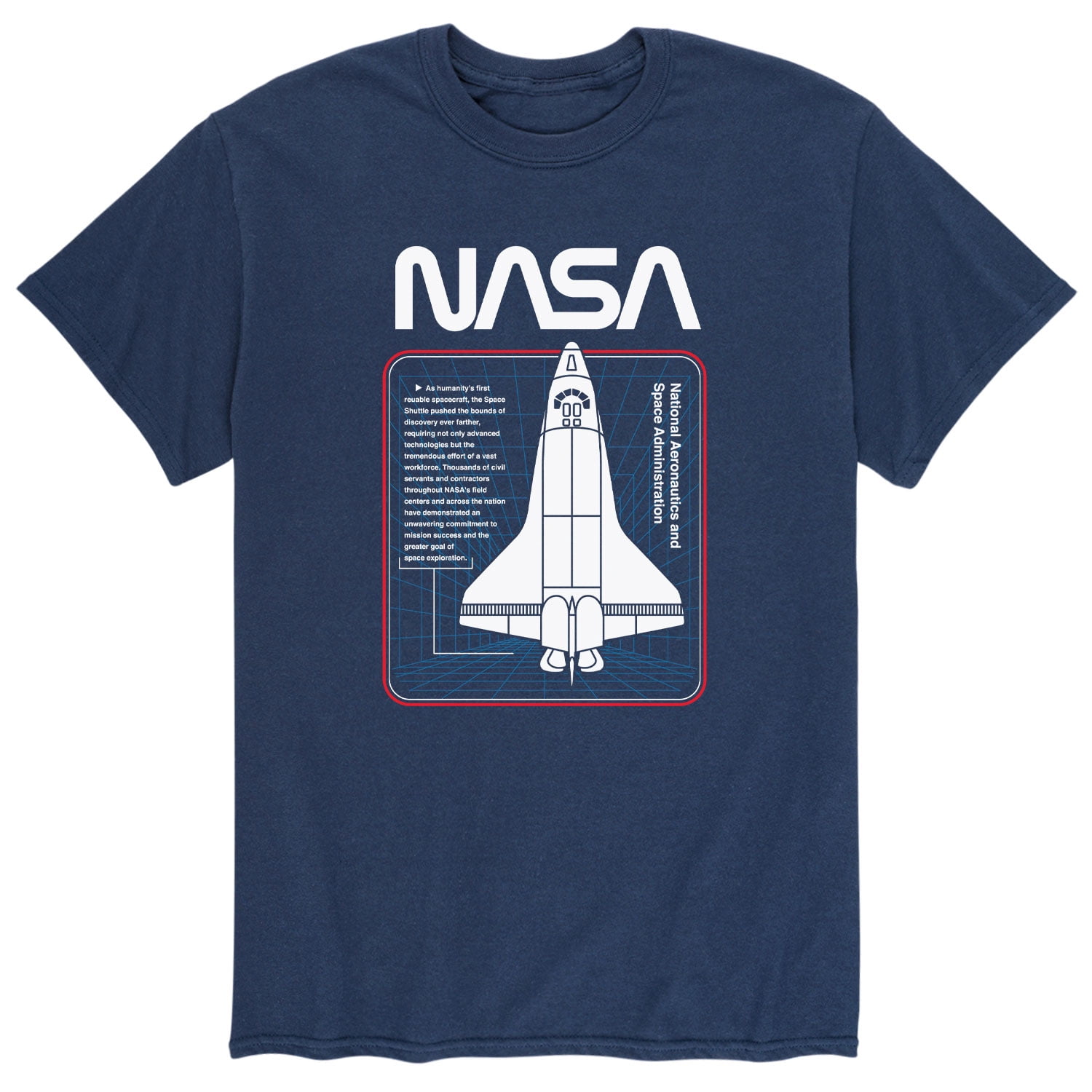 NASA - Space Shuttle Logo - Men's Short Sleeve Graphic T-Shirt ...
