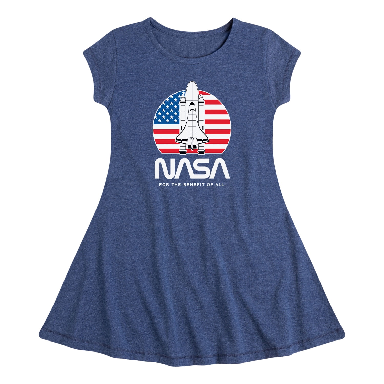 NASA - Space Shuttle Logo - Toddler And Youth Girls Fit And Flare Dress ...