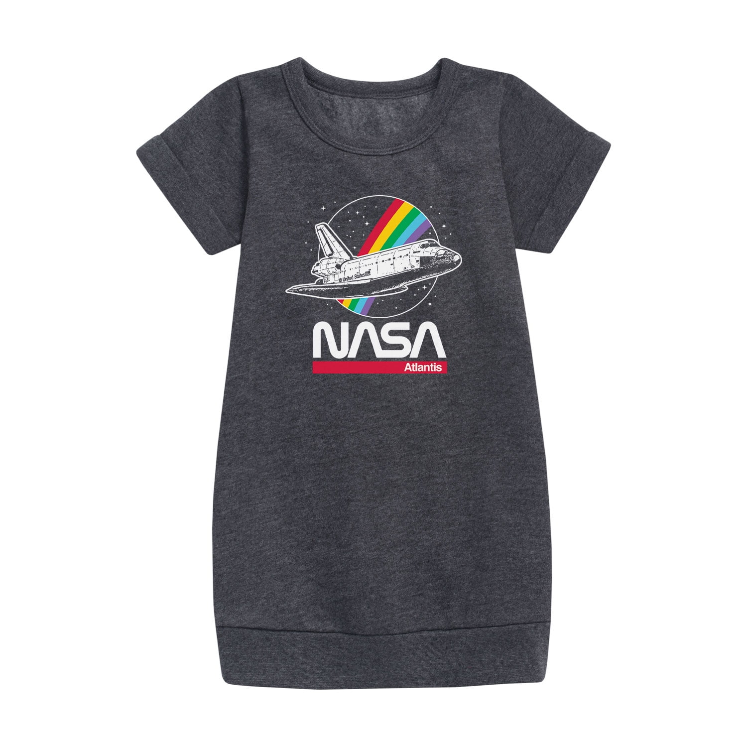 NASA - Space Shuttle Logo - Toddler And Youth Girls Fleece Dress ...