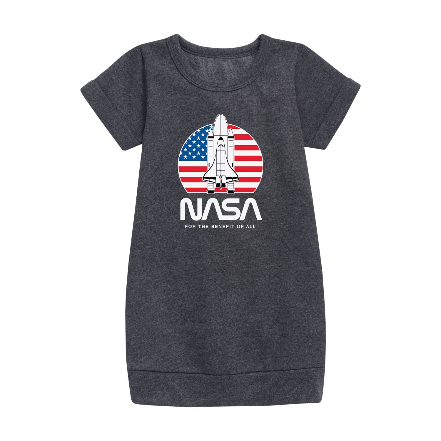 NASA - Space Shuttle Logo - Toddler And Youth Girls Fleece Dress ...