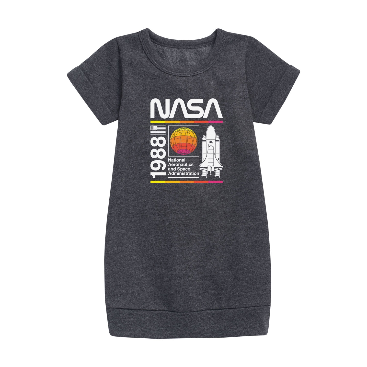 NASA - Space Shuttle Logo - Toddler And Youth Girls Fleece Dress ...