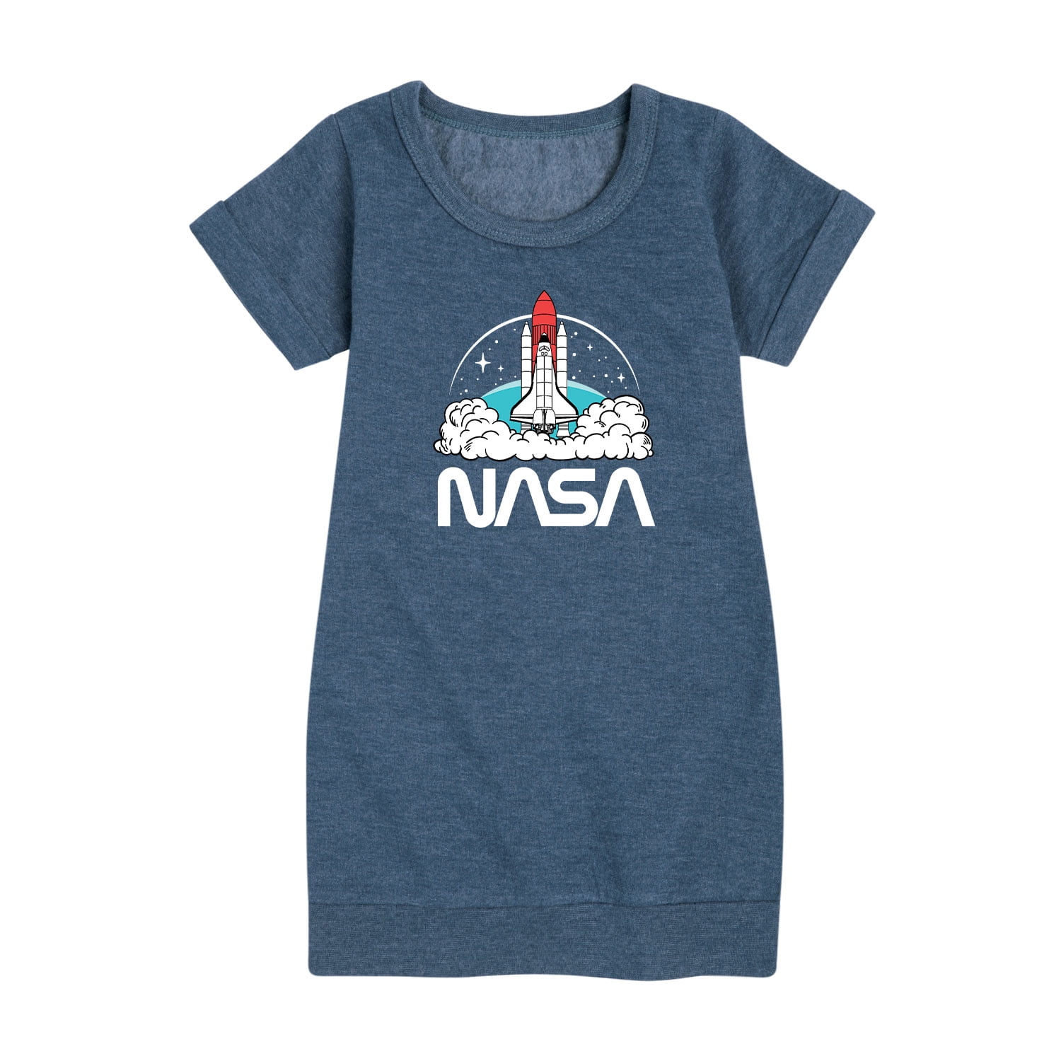NASA - Space Shuttle Logo - Toddler And Youth Girls Fleece Dress ...
