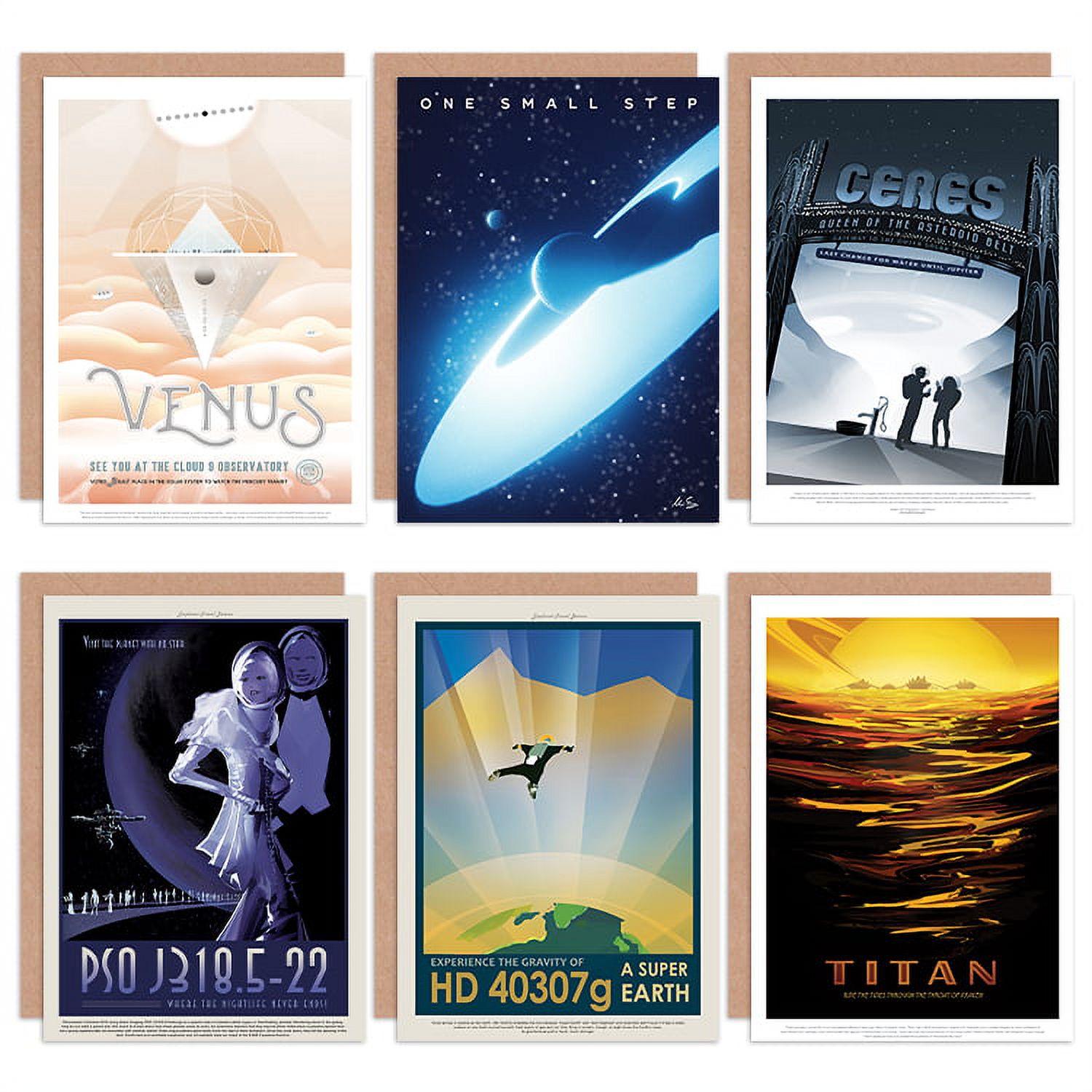 NASA Space Travel Tour Venus Ceres Super Earth Titan All Occasions ...