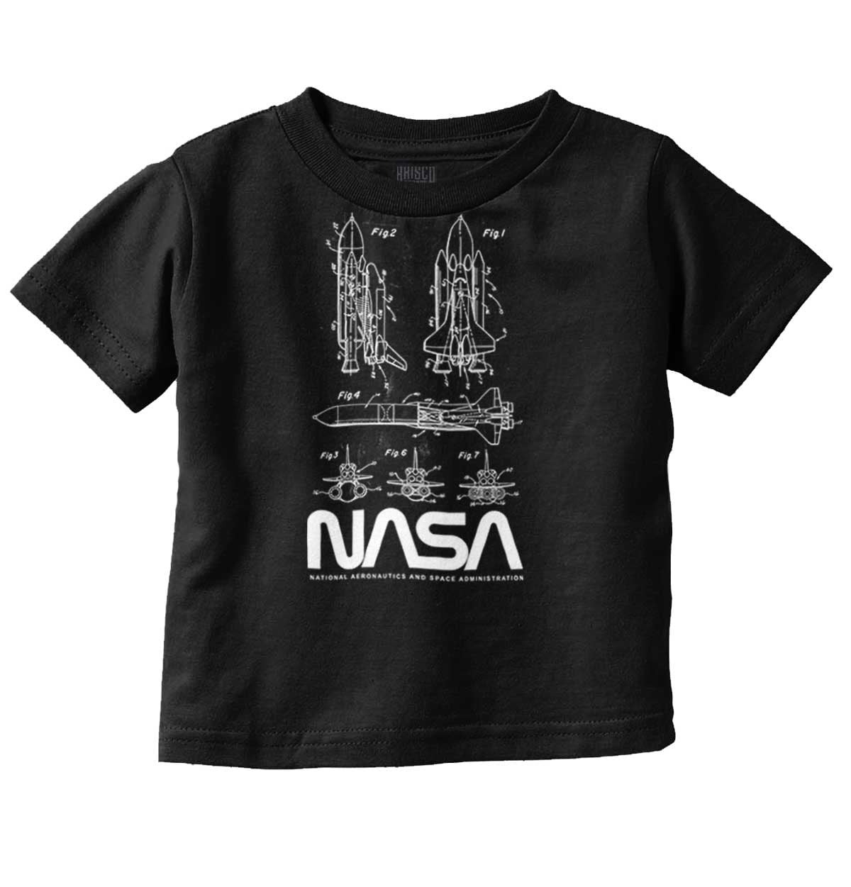 NASA Vintage Worm Logo Space Shuttle Toddler Boy Girl T Shirt Infant ...