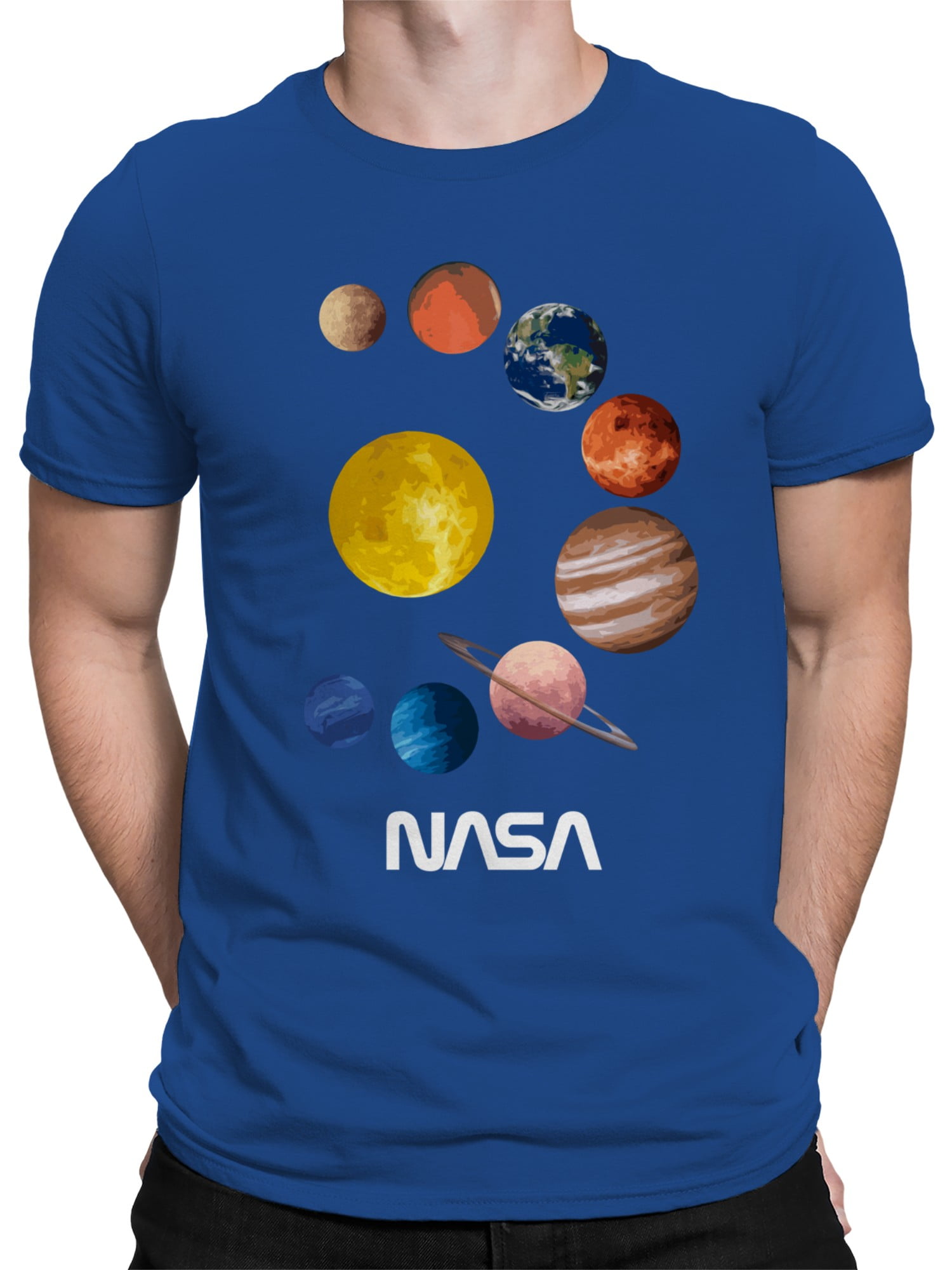 NASA Watercolor Planets T-Shirt Men - Walmart.com