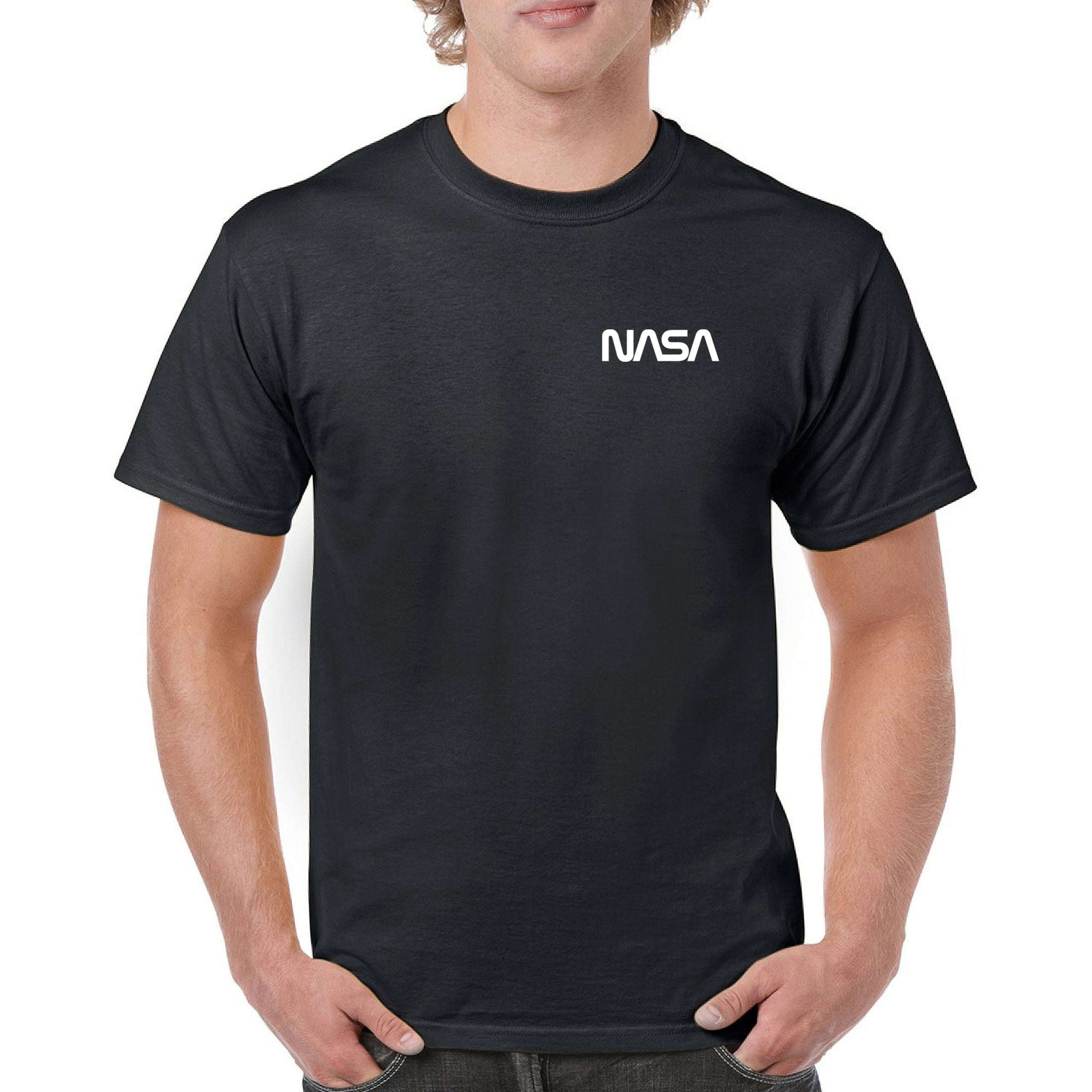 NASA Worm Logo Crest T-shirt Astronaut Space Mars Souvenir Emblem Men's ...