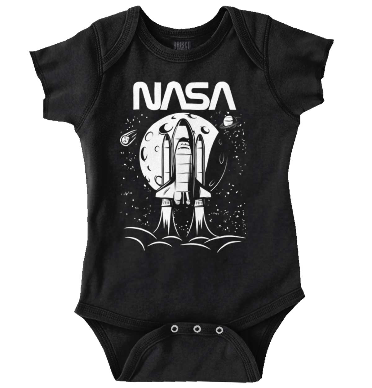 NASA Worm Logo Moon Space Shuttle Romper Boys or Girls Infant Baby ...