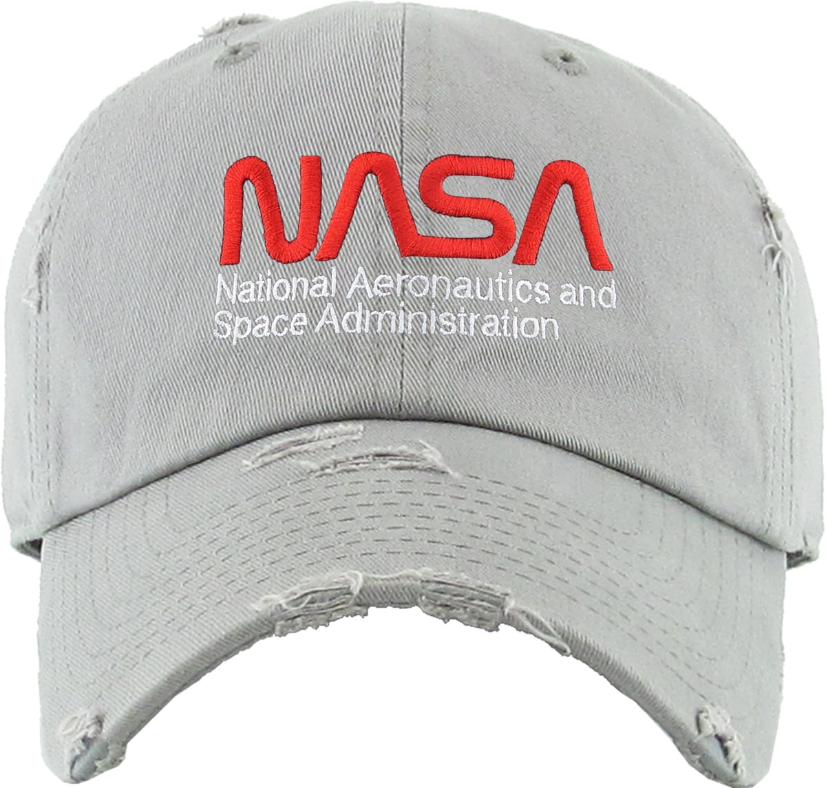 NASA Worm Space Alien Vintage Distressed Dad Hat Cotton Adjustable ...