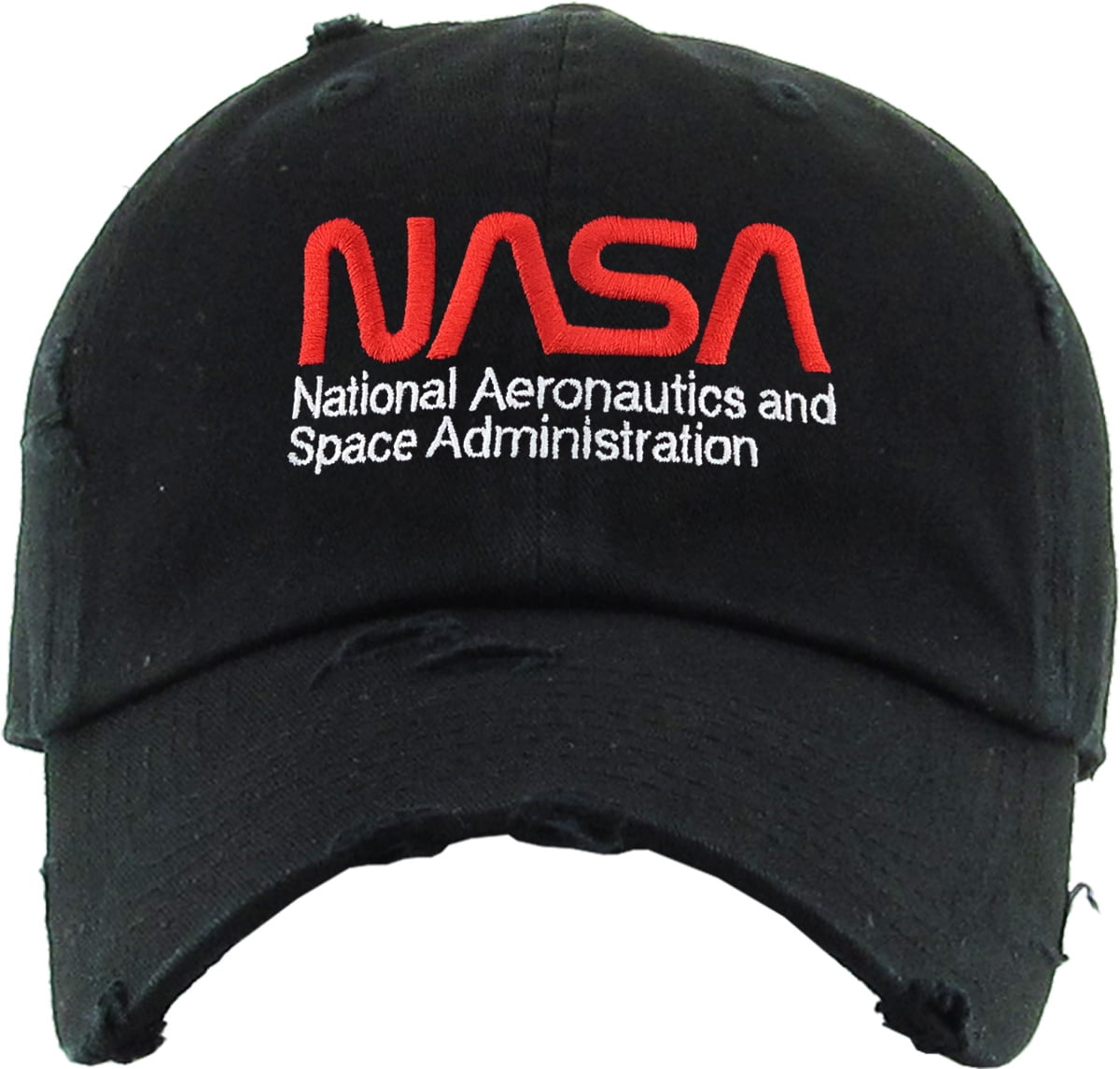 NASA Worm Space Alien Vintage Distressed Dad Hat Cotton Adjustable ...