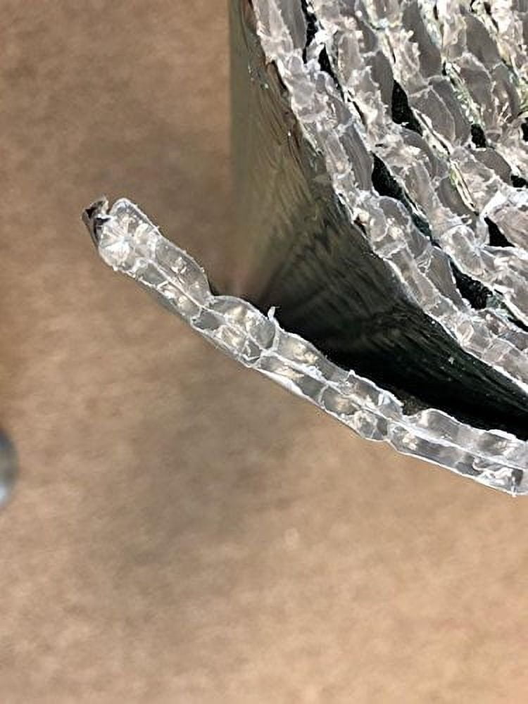 NASATEK 2" x 125' Reflective Double Bubble Duct Spacer HVAC Pipe Wrap ...