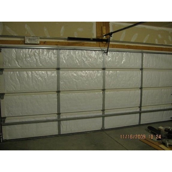 NASATech Reflective 1 Car White Poly-Air Garage Door Insulation Kit 9 x ...