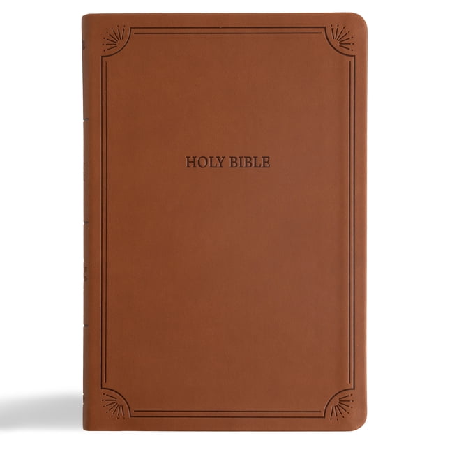NASB Large Print Thinline Bible, Value Edition, Brown Leathertouch ...