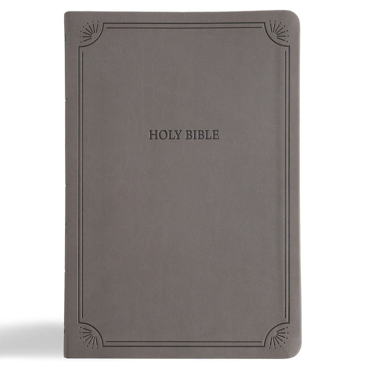 NASB Large Print Thinline Bible, Value Edition, Charcoal Leathertouch ...