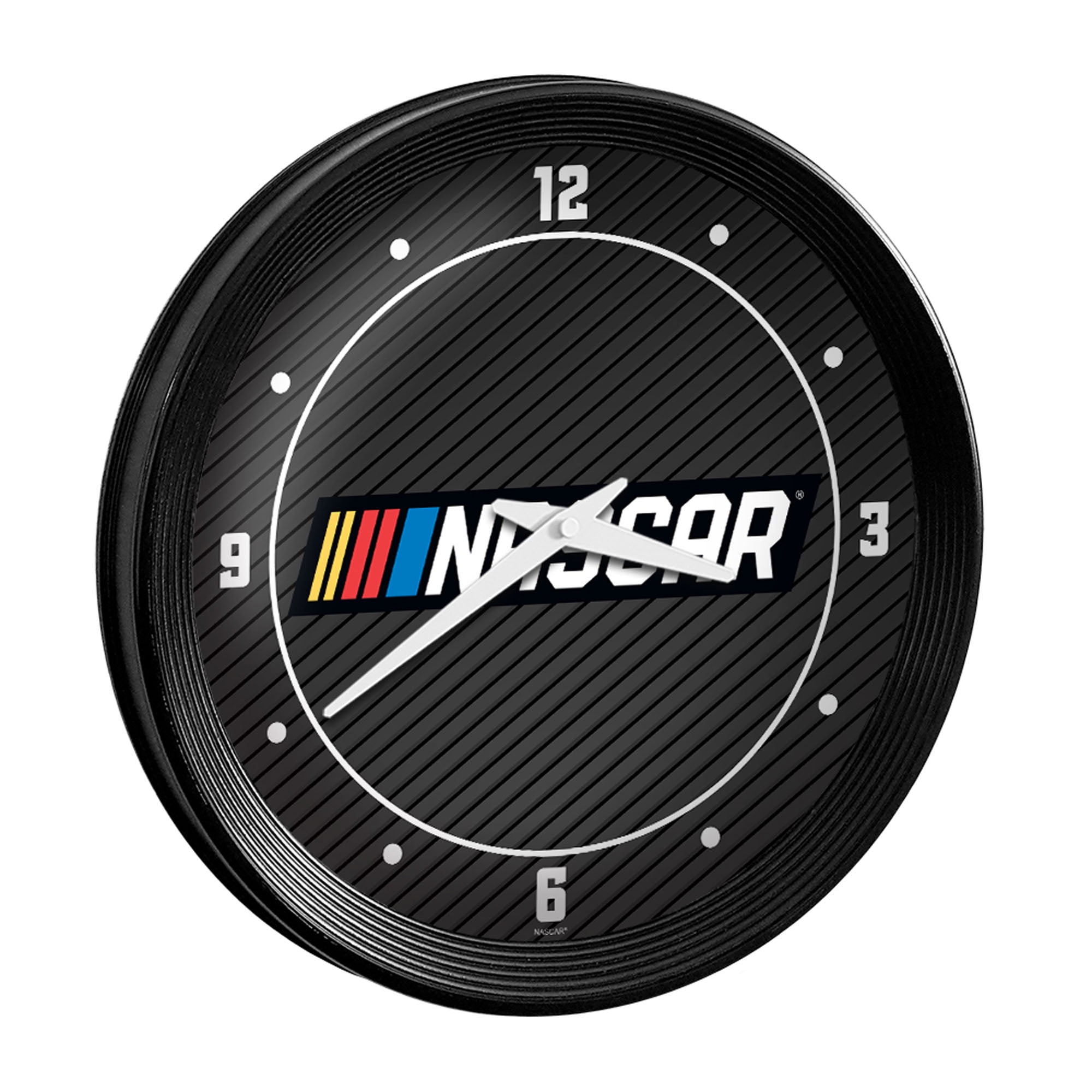 NASCAR 15" Ribbed Frame Wall Clock - Walmart.com