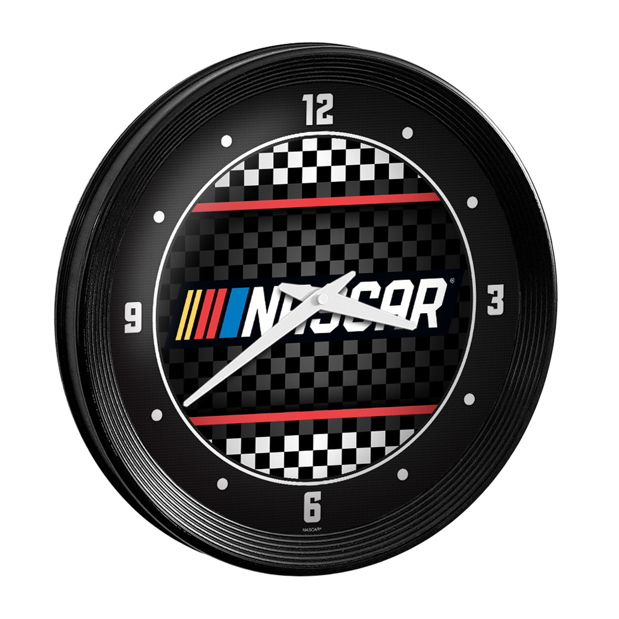 NASCAR 15" Ribbed Frame Wall Clock - Walmart.com