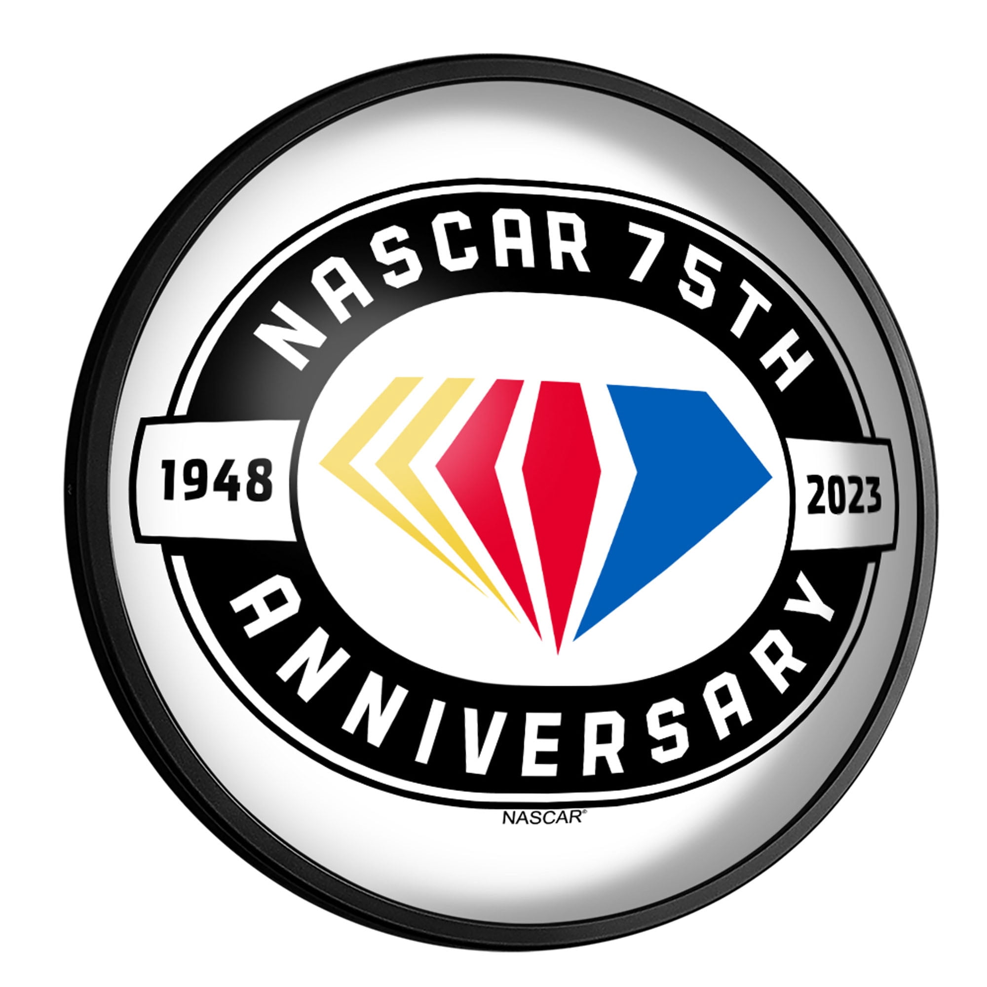 NASCAR 18'' Round Slimline Illuminated Wall Sign - Walmart.com