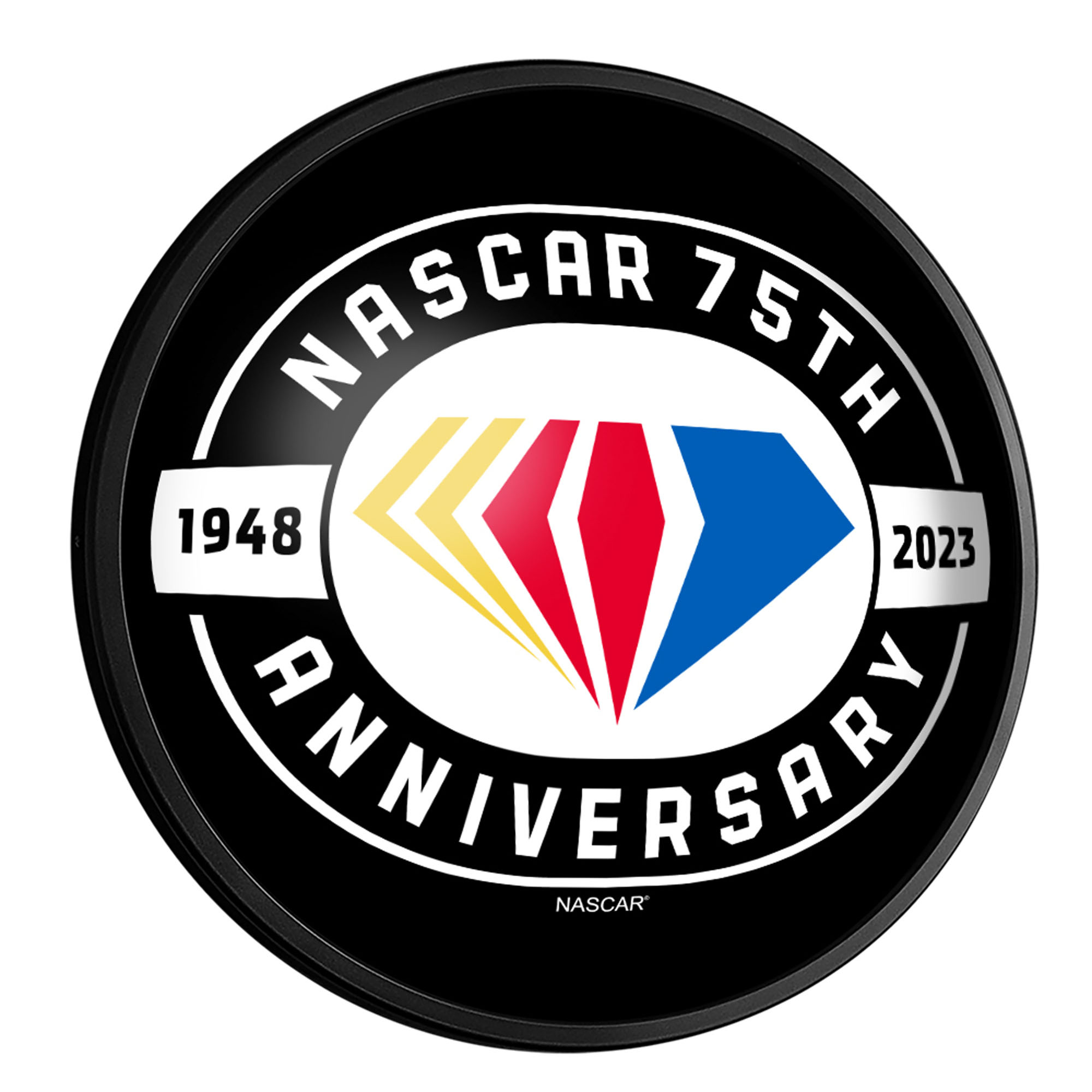 NASCAR 18'' Round Slimline Illuminated Wall Sign - Walmart.com