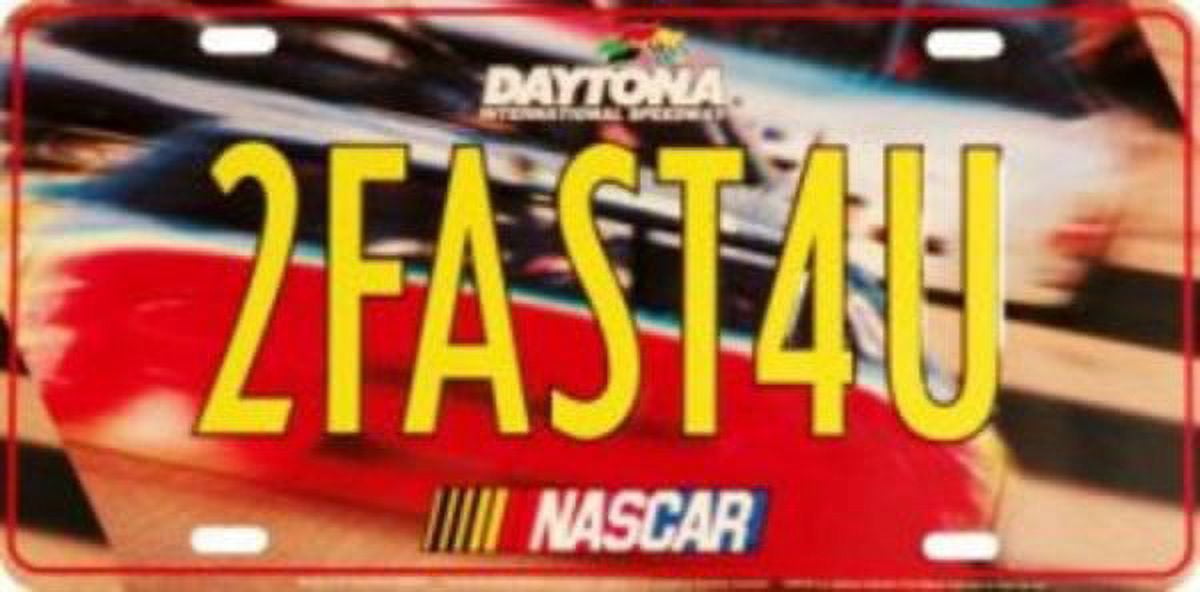 NASCAR 2FAST4U License Plate - Walmart.com