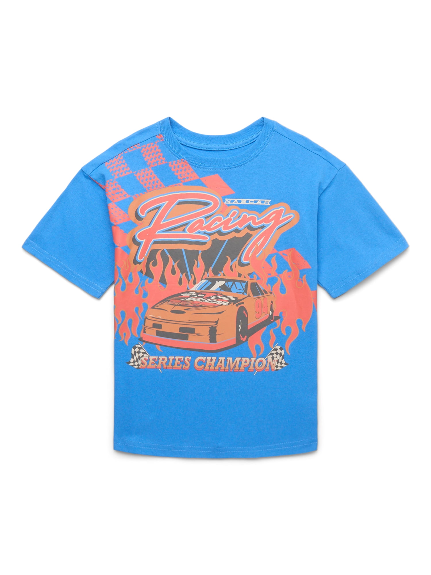 NASCAR Boys' Front Back Graphic Tee with Short Sleeve, Sizes 4-18 ...