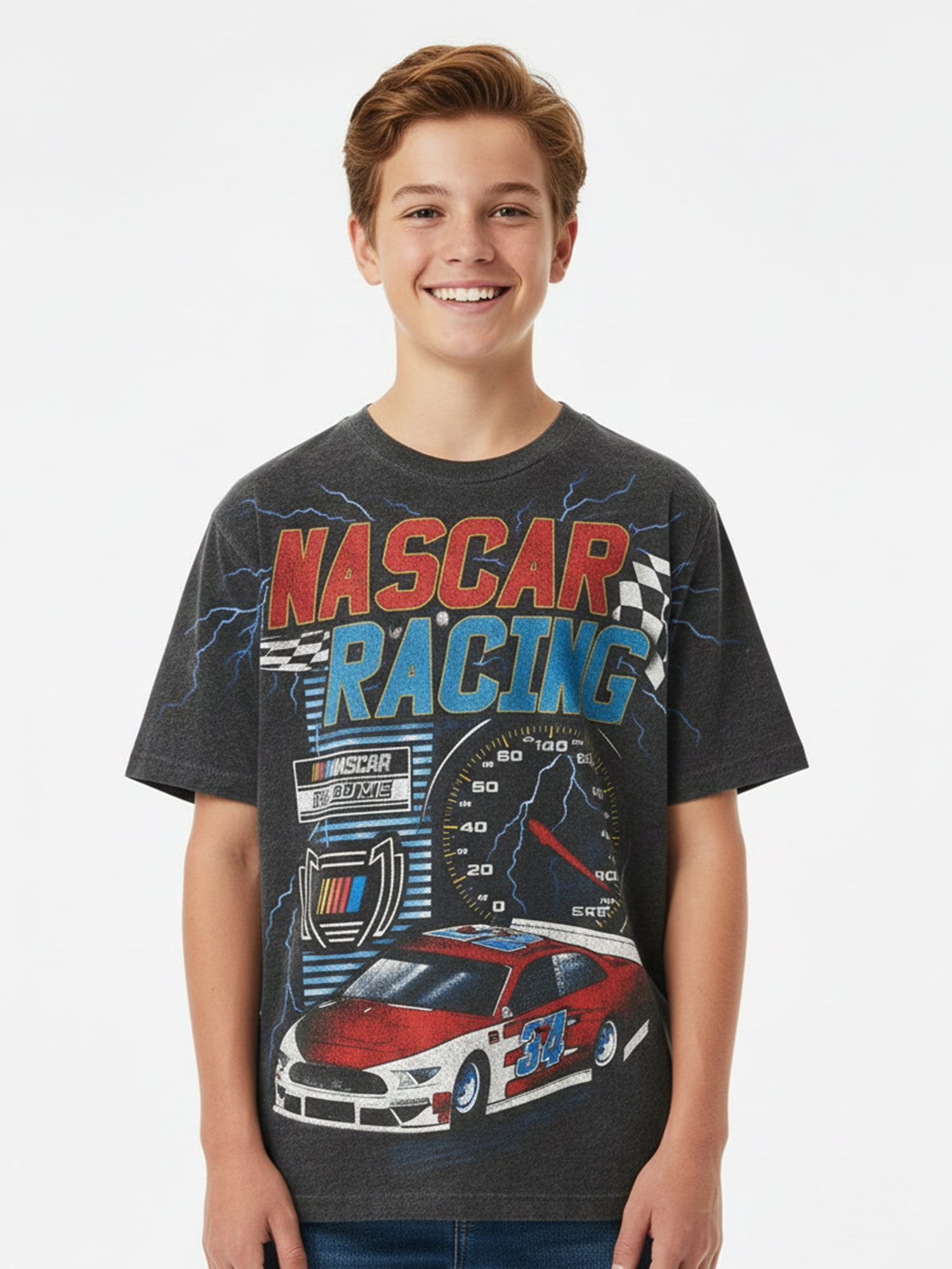 NASCAR, Boys' Relaxed Graphic T-Shirt, Speed ALT, Sizes 4-18 - Walmart.com