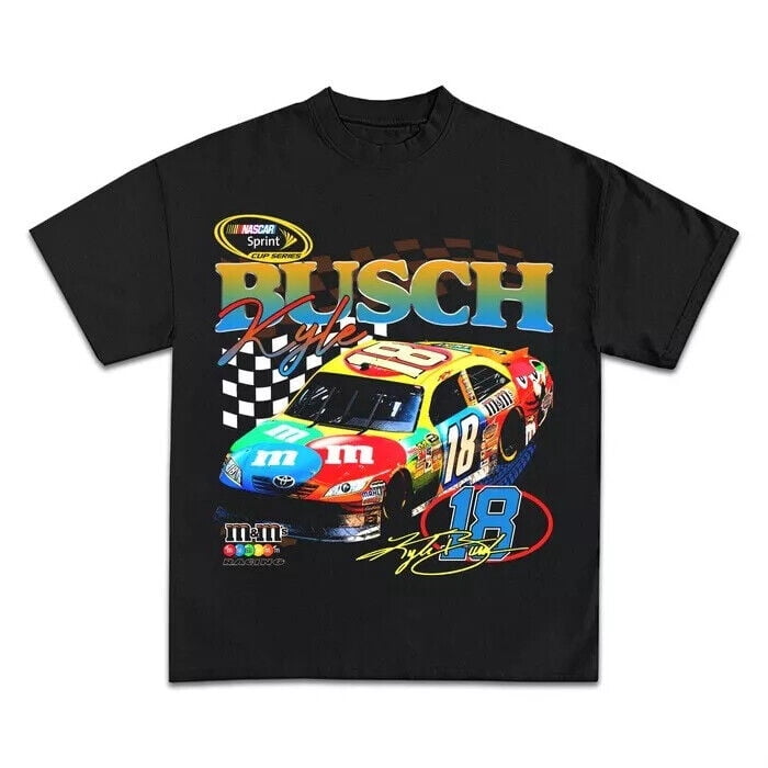NASCAR Kyle Busch M&M Vintage Racing T-Shirt Black Gift For Fans ...