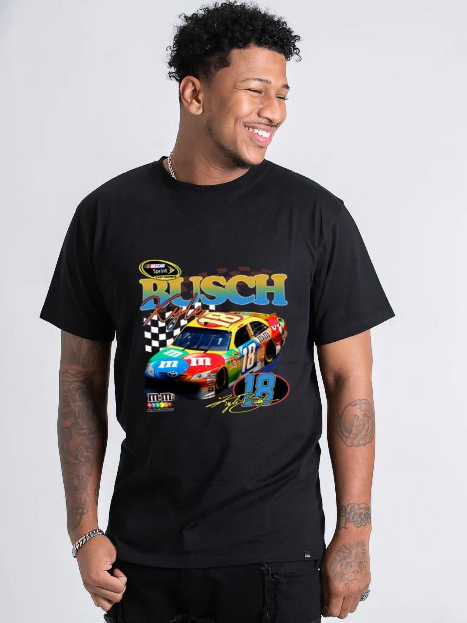NASCAR Kyle Busch M&M Vintage Racing T-Shirt, for men & women, up to ...