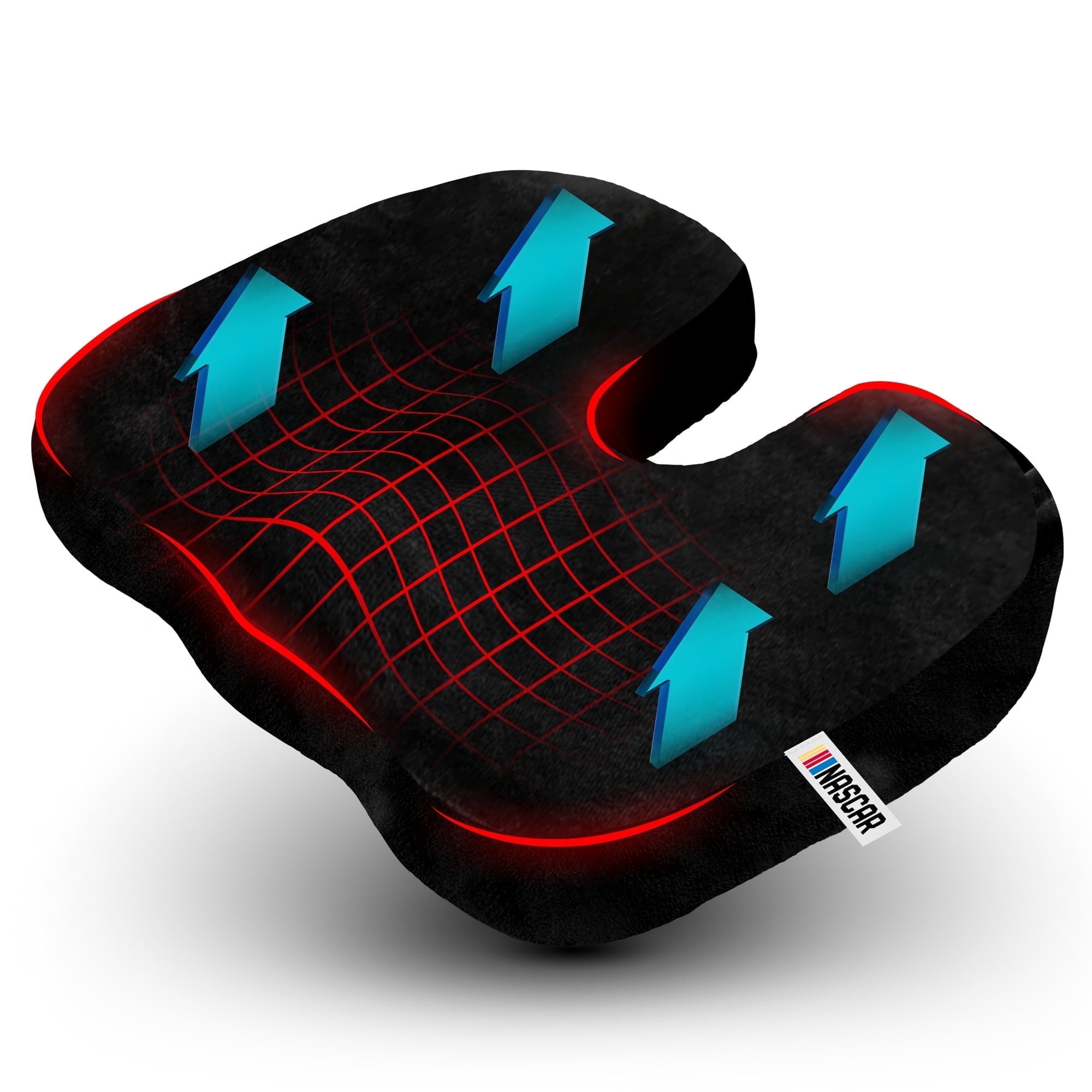 NASCAR Seat Cushion | Ergonomic U-Shape Memory Foam for Tailbone ...
