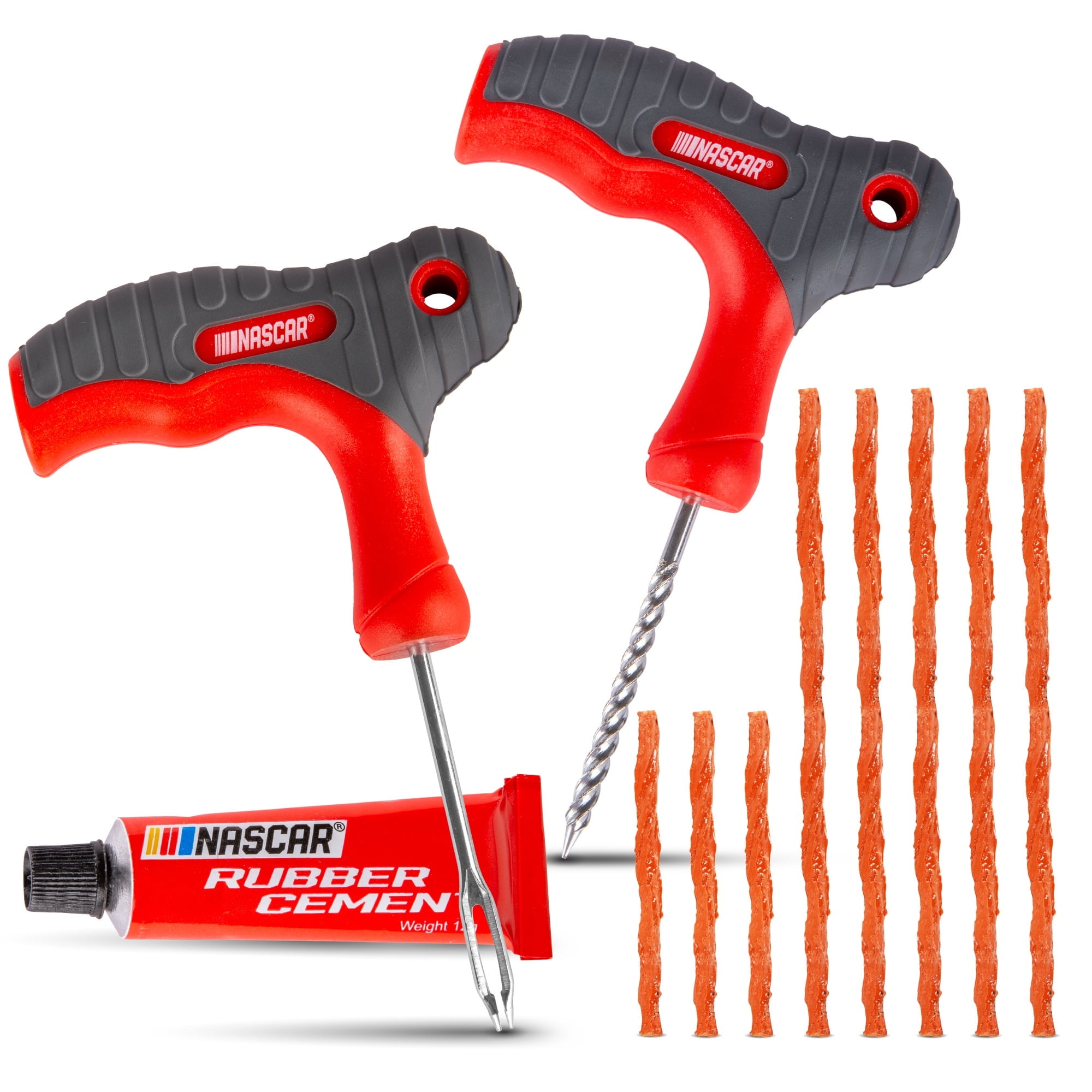 NASCAR Tire Plug Kit | 11 Piece Tire Repair Kit | Tire Patch Kit w ...