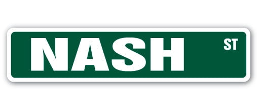 NASH Street Sign Childrens Name Room Sign | Indoor/Outdoor | 36" Wide ...