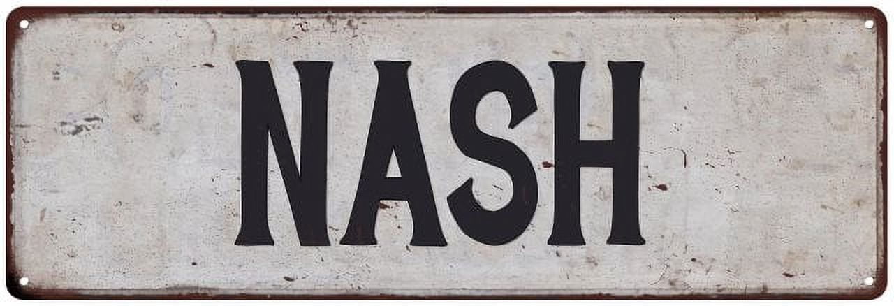 NASH Vintage Look Gift Rustic Chic Metal Sign 6x18 206180036100 ...