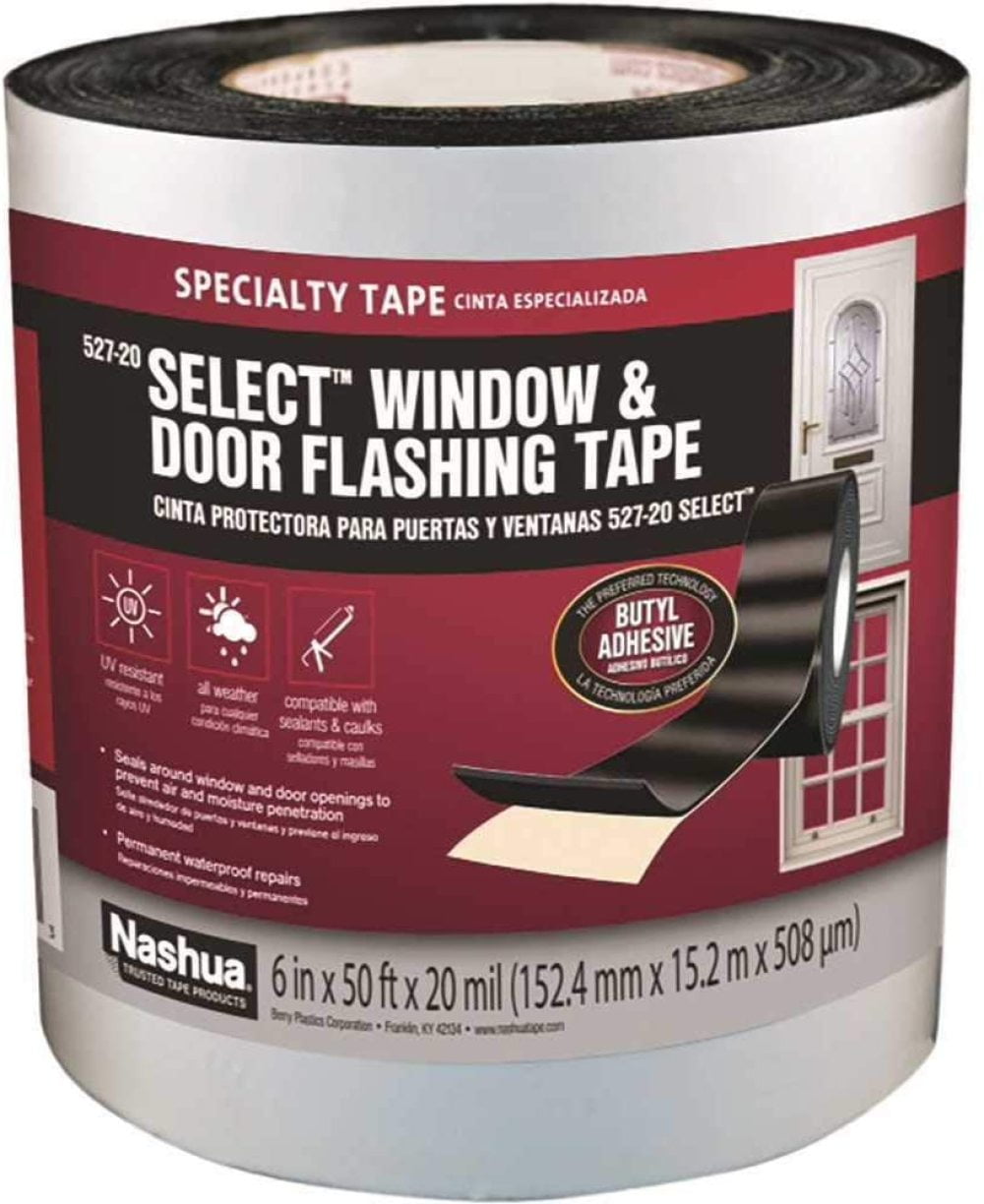 NASHUA TAPE 6 in. x 50 ft. Select Window and Door Flashing Tape ...