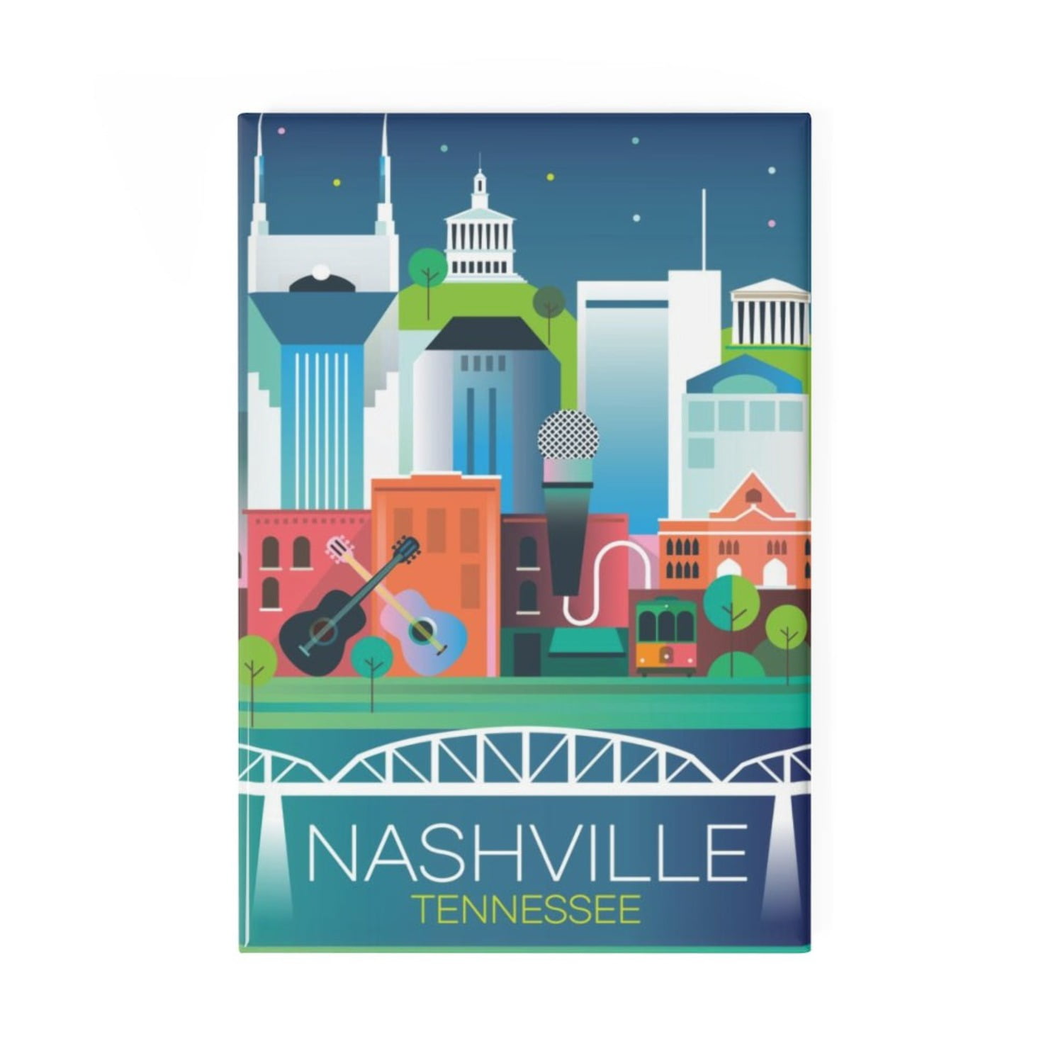NASHVILLE REFRIGERATOR MAGNET - Walmart.com