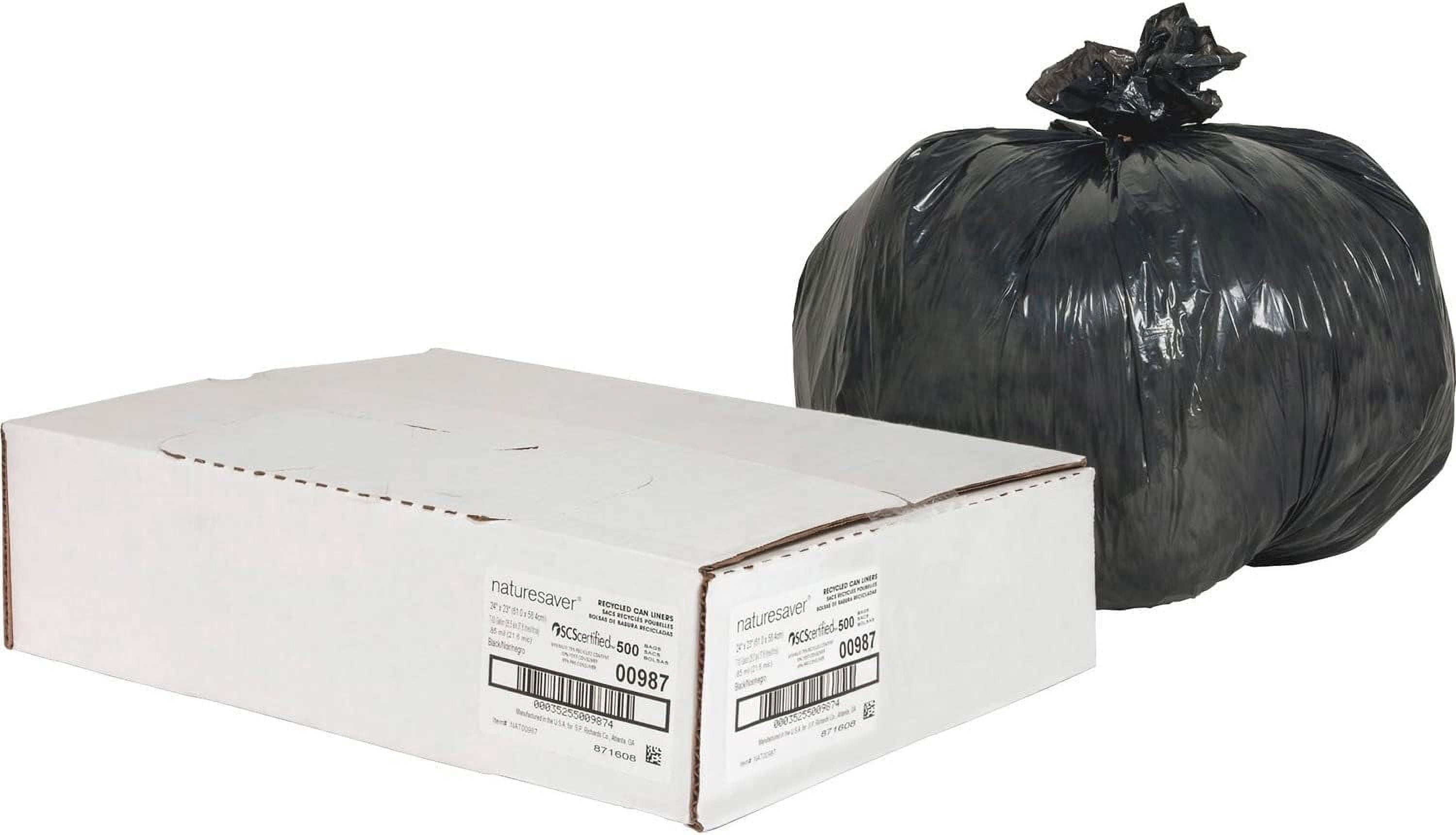 NAT00987 - Black Low-density Recycled Can Liners - Walmart.com
