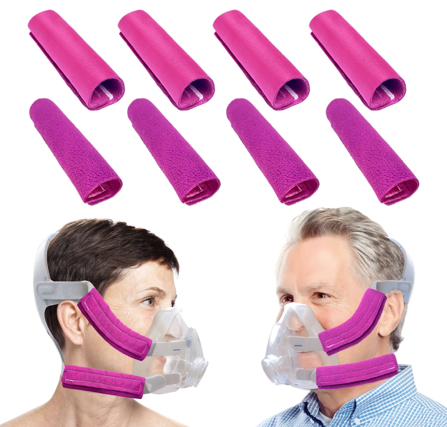 NATAKU Ultra-Soft Satin CPAP Strap Covers Compatiable for Resmed F20 ...