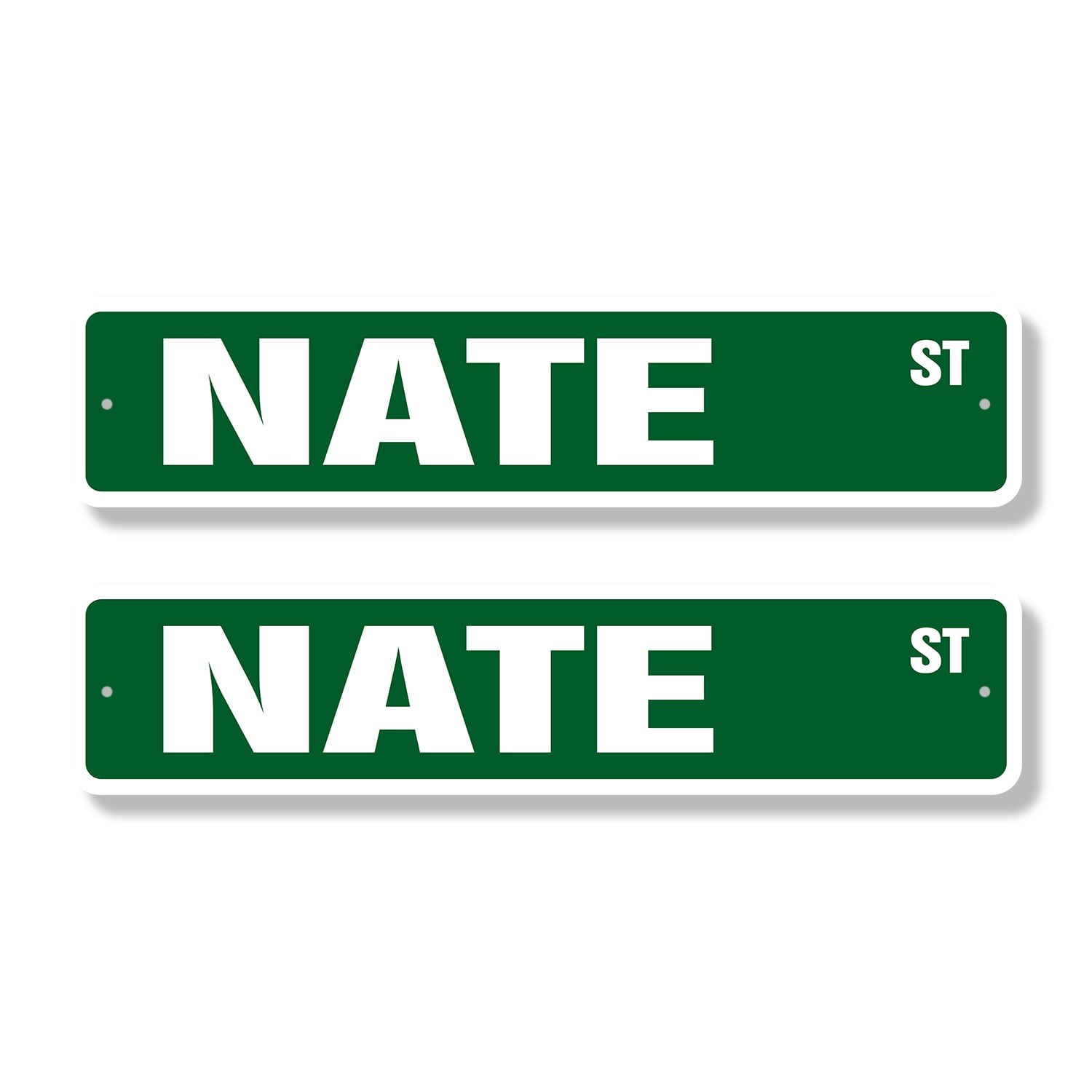 NATE Classic Street Sign (2 Pack) Childrens Name Room Sign Road Sign ...