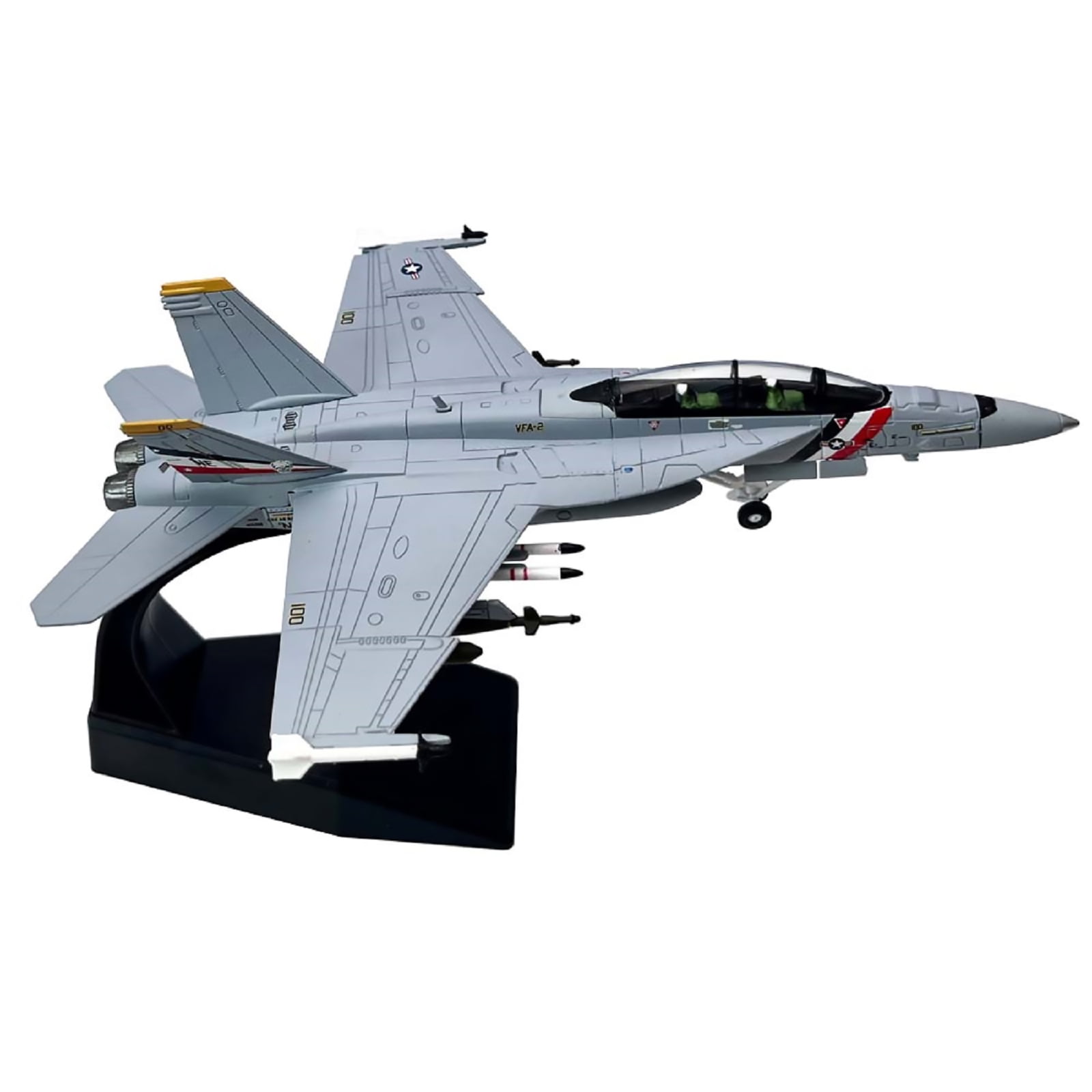 NATEFEMIN 1/100 Scale Aircraft Alloy Model Super Hornet F 18 Fighter ...