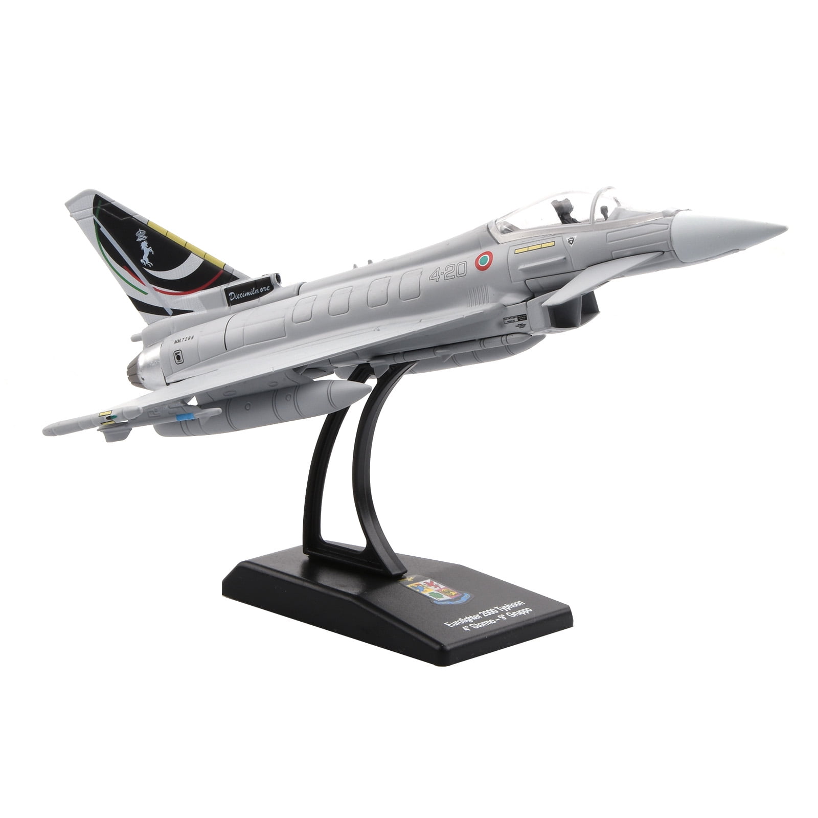 NATEFEMIN 1 100 Scale Eurofighter Typhoon Alloy Fighter Model Aircraft ...
