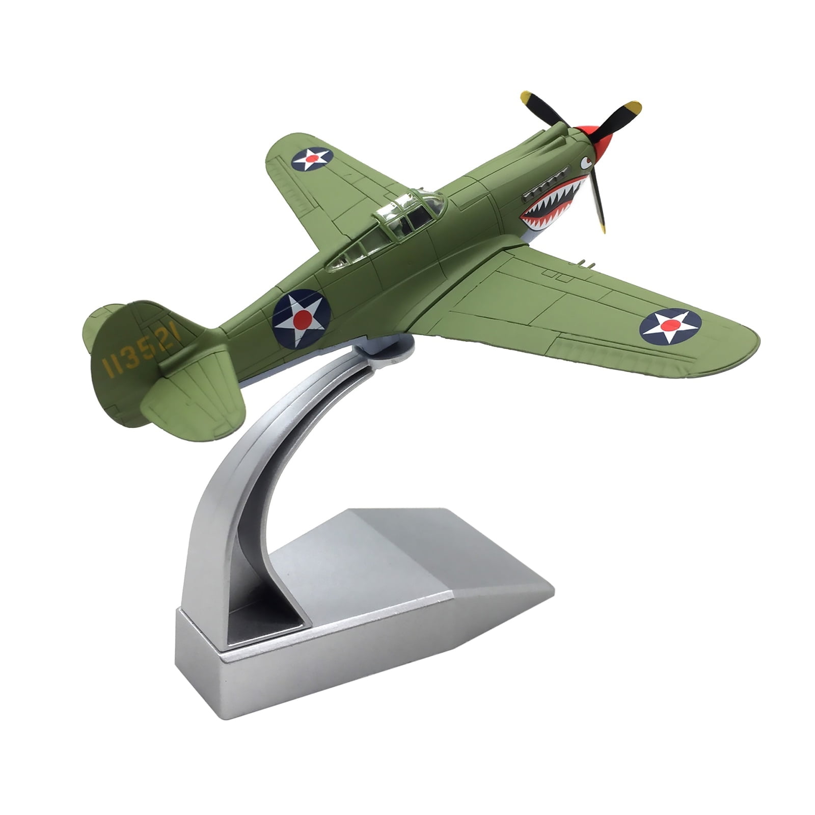 NATEFEMIN 1/72 Scale P40 Fighter Aircraft Model Alloy Plane American Green Collectible Static ...
