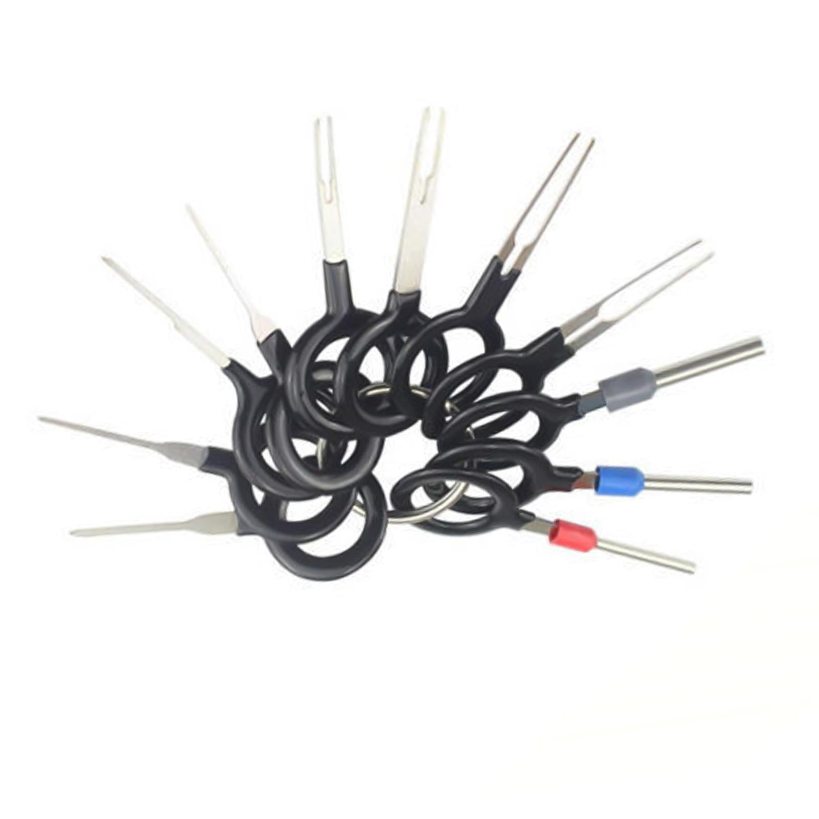 NATEFEMIN 11pcs Aluminum Car Wire Terminal Extractor Removal Kit Pin Tool 1 2 3mm Spacing Gel ...