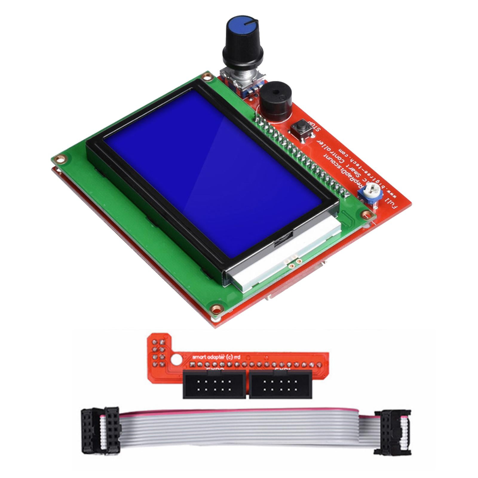 NATEFEMIN 12864 LCD Display Module for Ramps 1 4 3D Printer Control with Rotary Encoder and SD ...