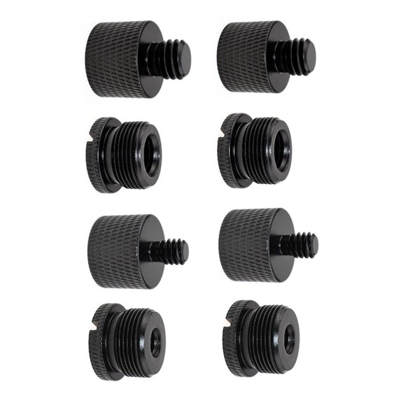 NATEFEMIN 3/8 to 1/4 to 5/8 Mic Thread Adapter Kit, Mic Stand Adapter ...