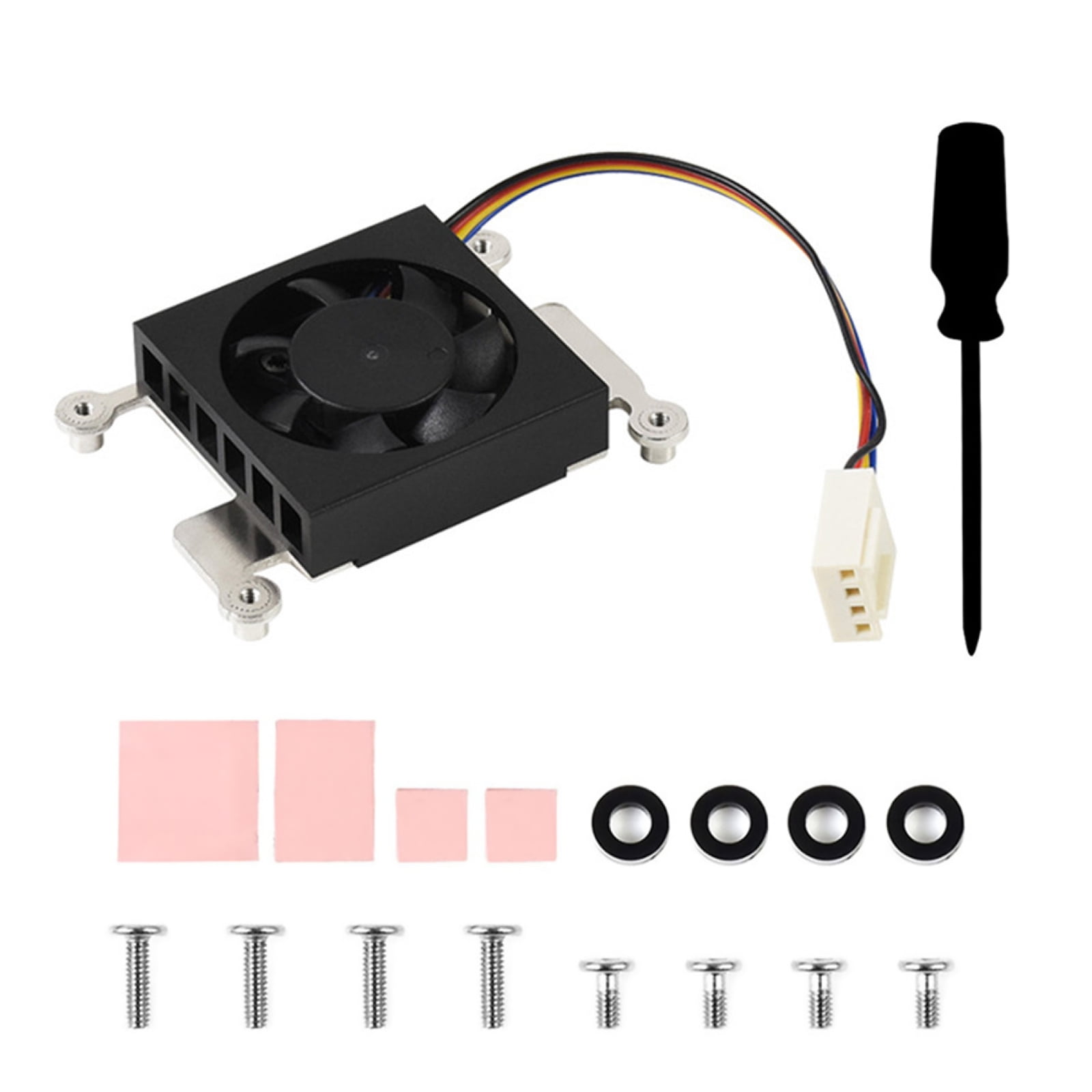 NATEFEMIN 3007 Low Noise Heatsink Fan with Thermal Tape for Raspberry Pi Module 4 CM4 Compatible ...