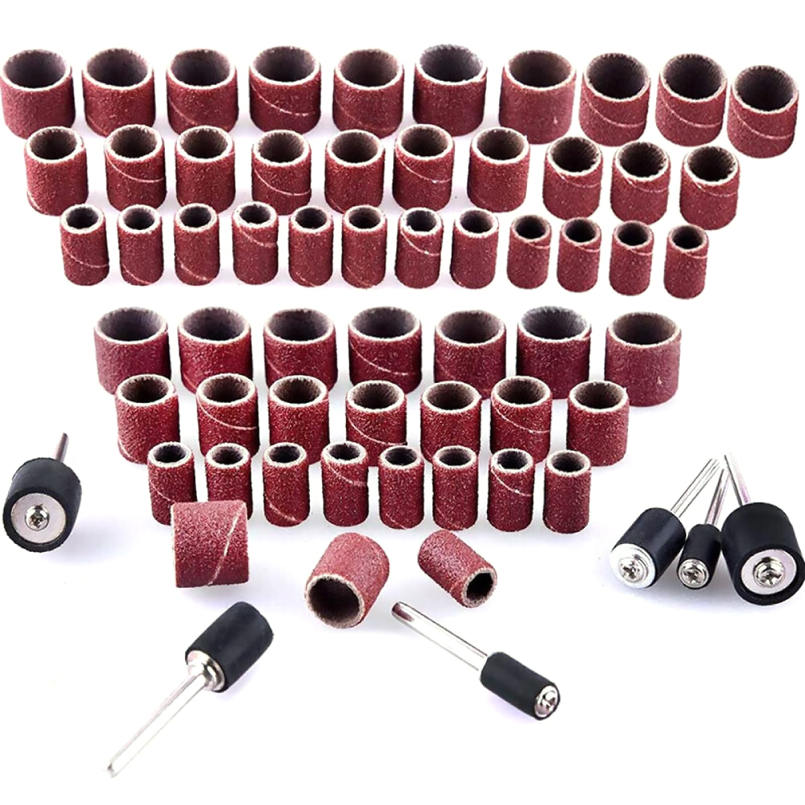 NATEFEMIN 384 Pcs Sanding Drum Set 1/2 3/8 1/4 Inch for Rotary Tools ...