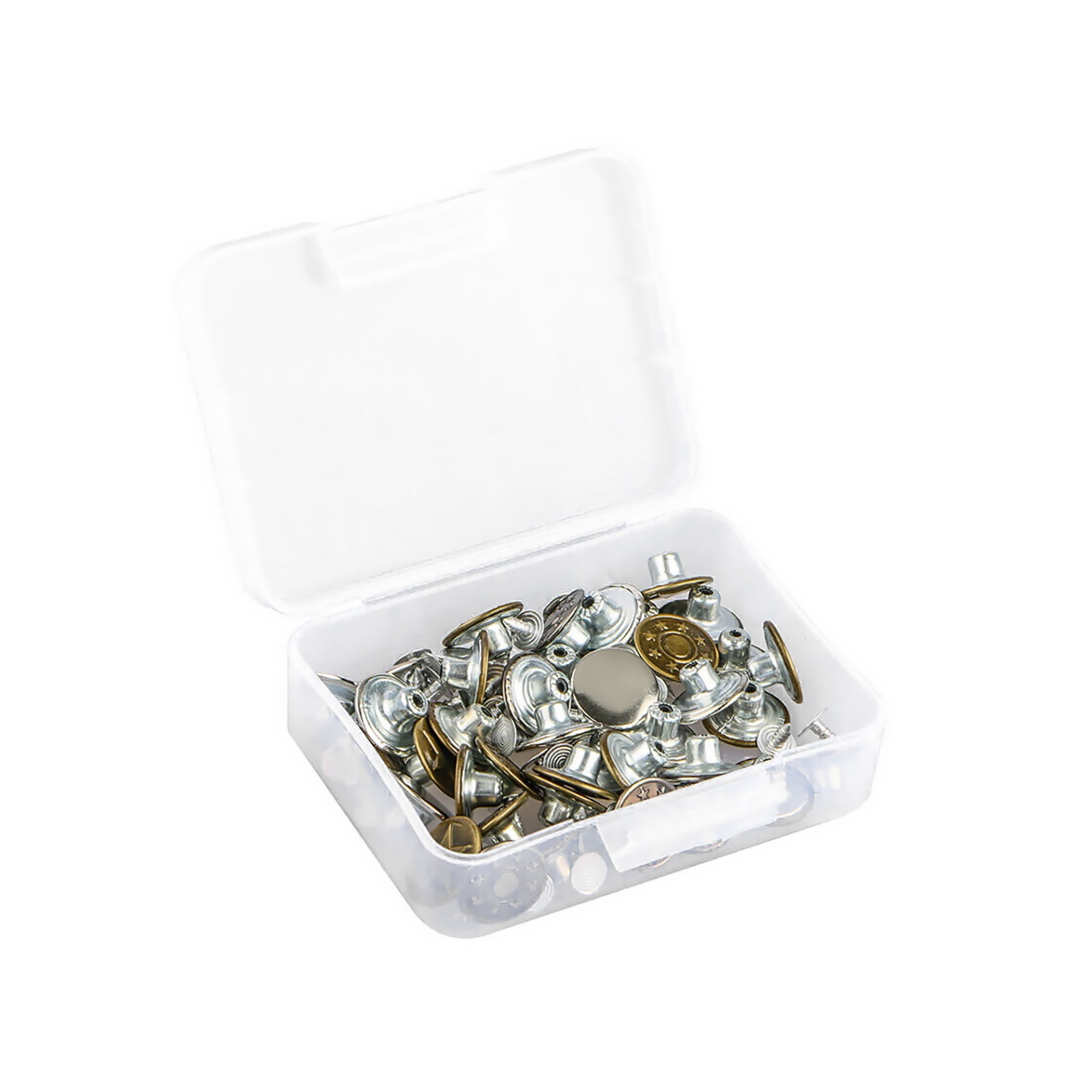 NATEFEMIN 40 Metal Jeans Buttons Tack Buttons Replacement Kit Easy ...